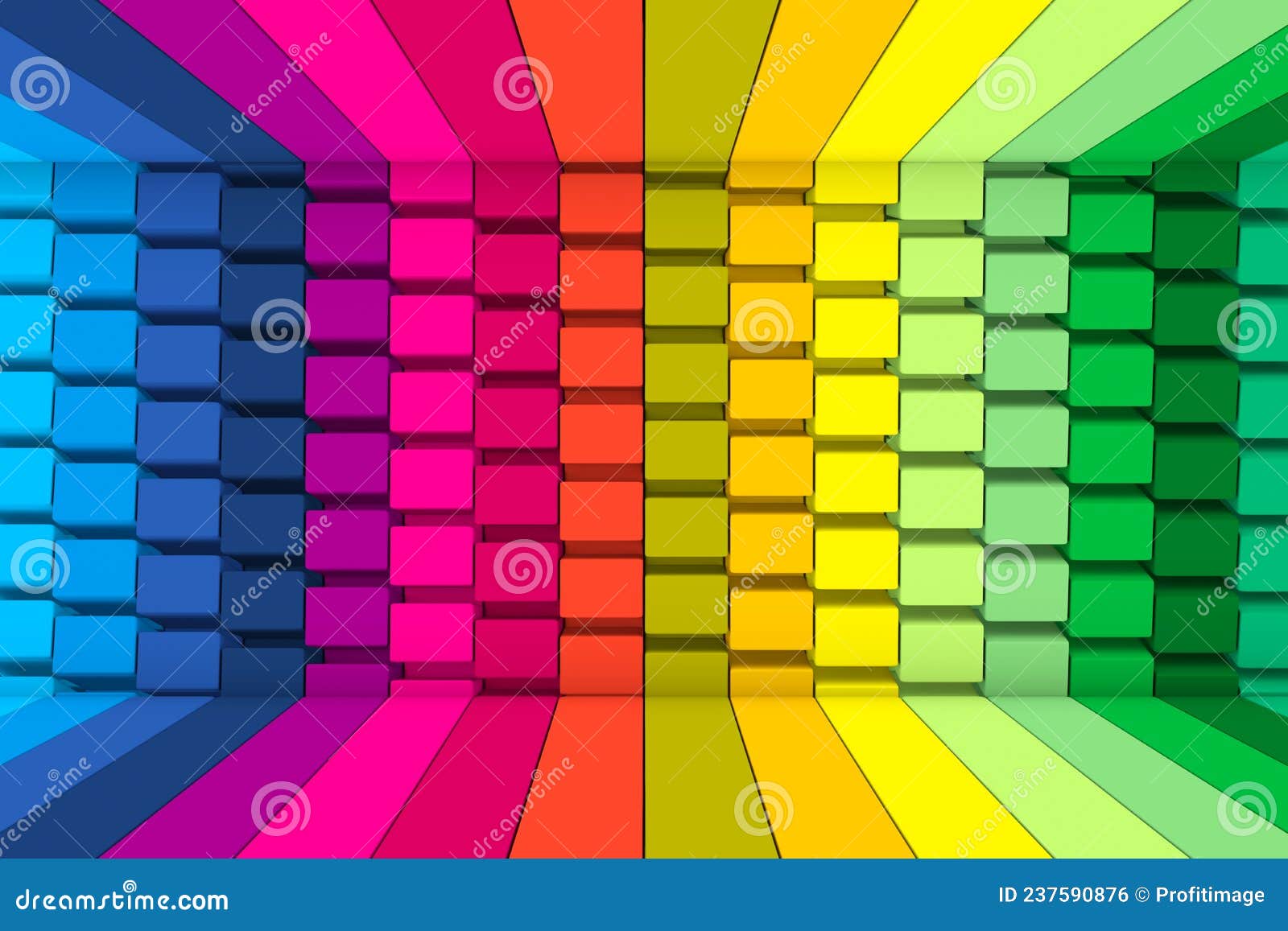 Colorful Steps Abstract Background 3D Stock Illustration - Illustration ...