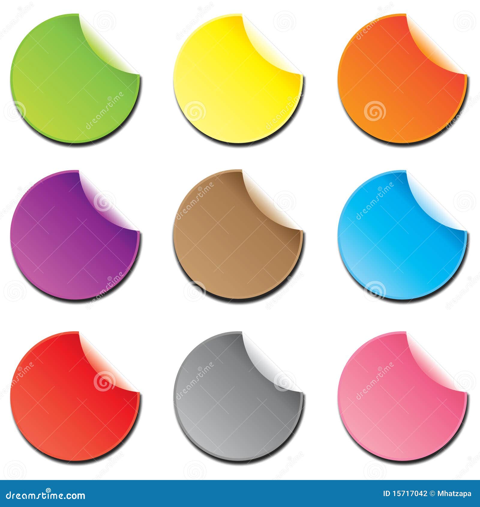 Colorful sticker stock vector. Illustration of icon, gradient - 15717042