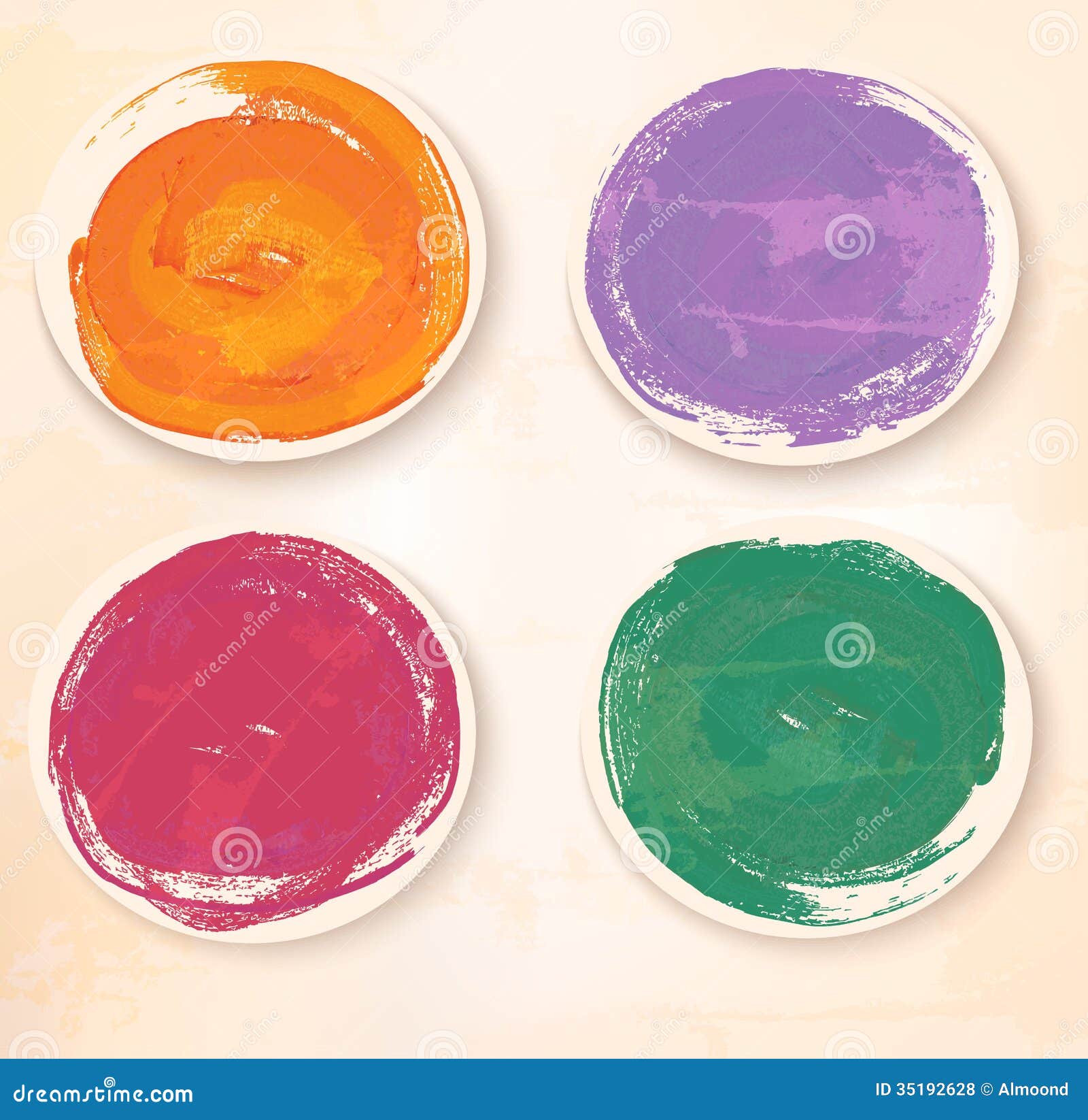 Colorful Sticker Icons. Vector. Stock Vector - Illustration of ...