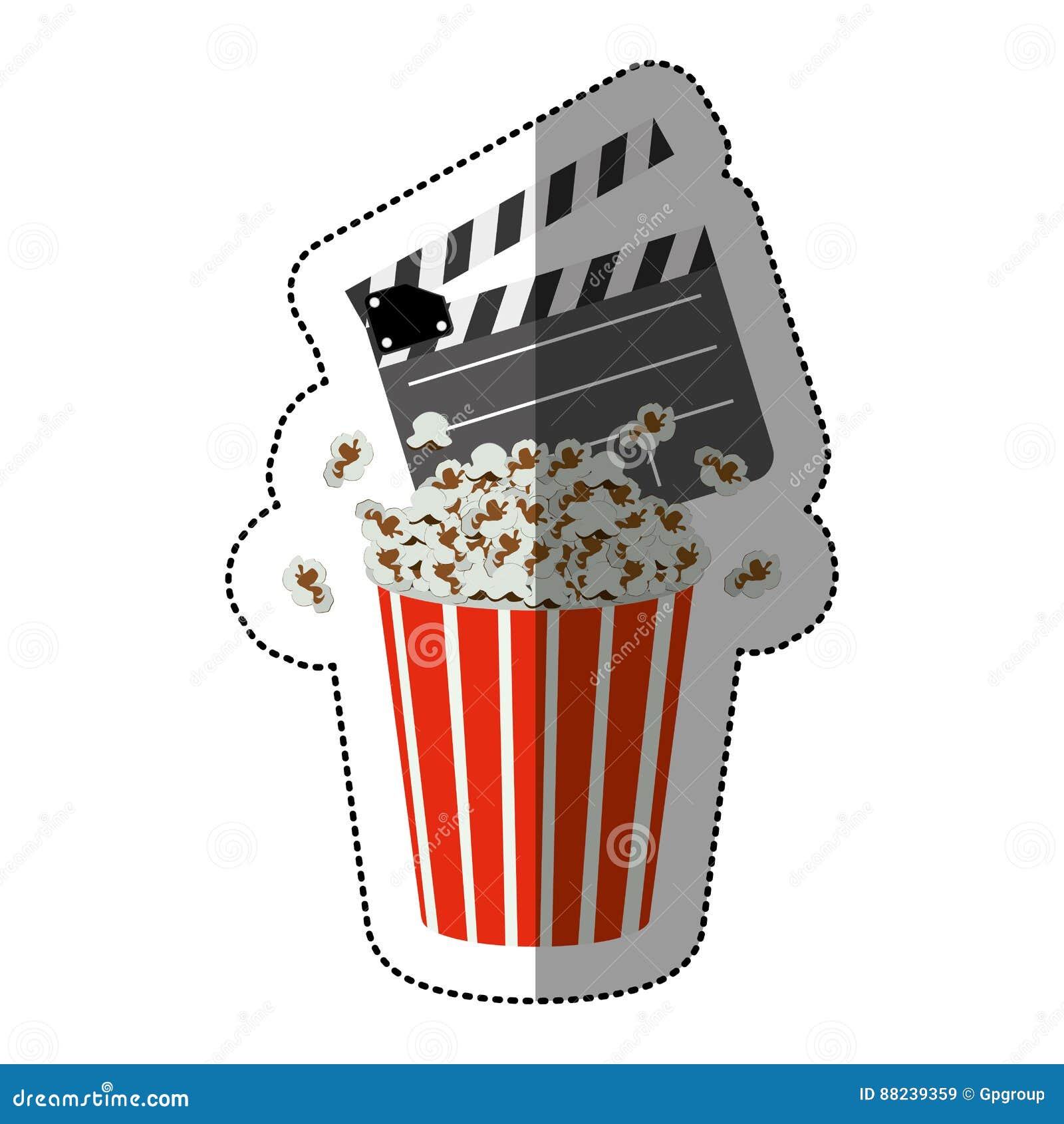 Sticker Popcorn Stock Illustrations – 1,061 Sticker Popcorn Stock ...