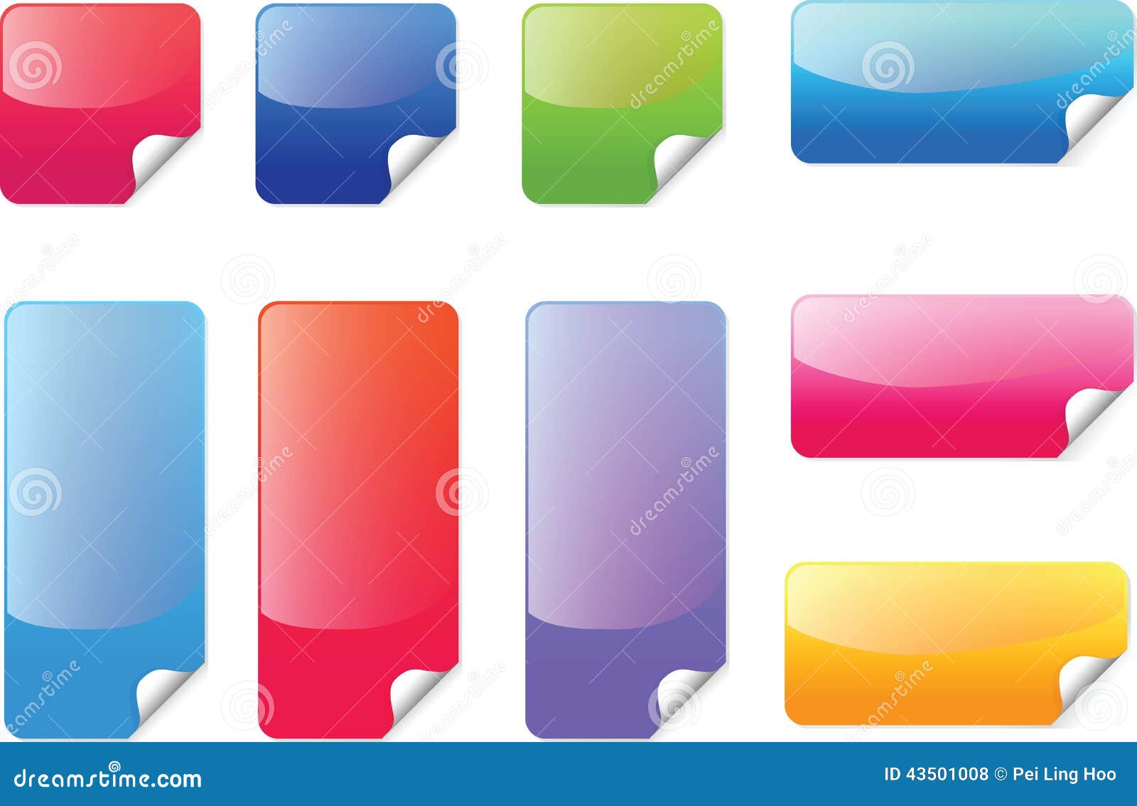 Colorful sticker vector stock vector. Illustration of space - 43501008