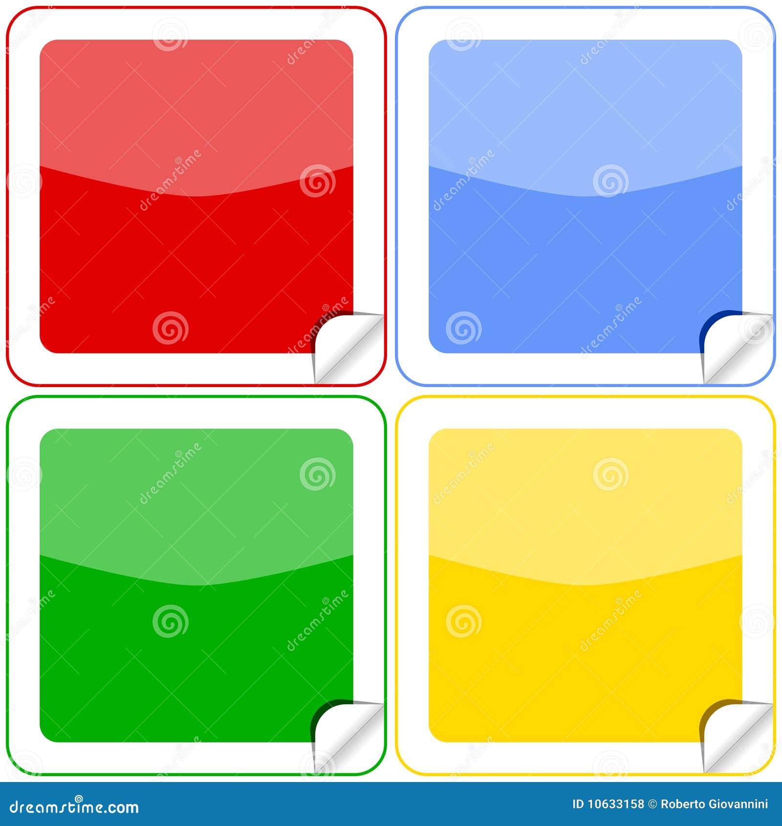 White Buttons Colorful Stickers Stock Illustrations – 1,019 White ...