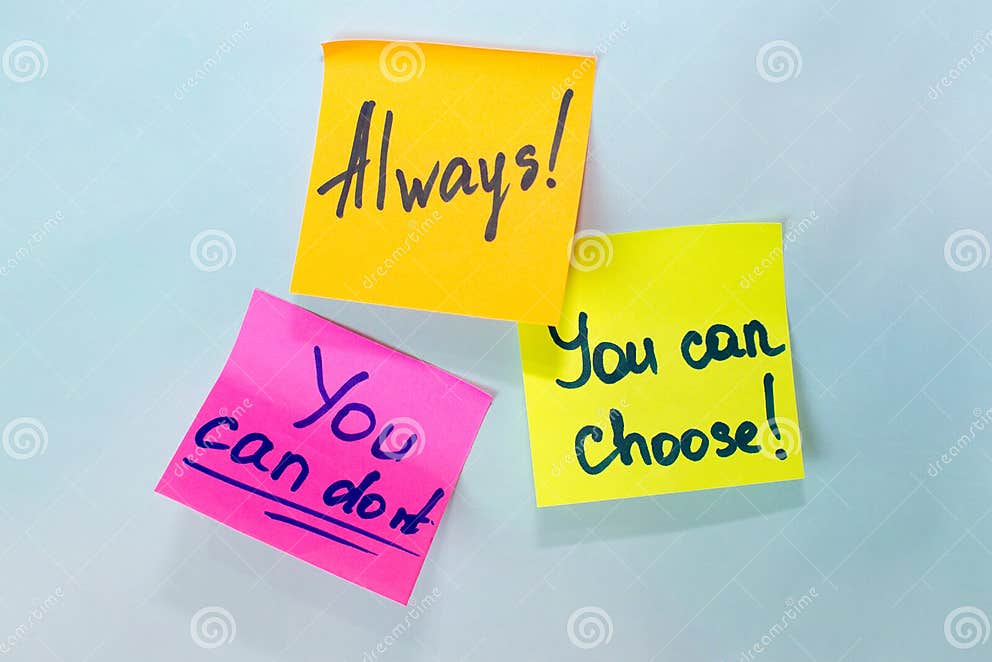 Colorful Stickers with Inscriptions Stock Photo - Image of inscriptions ...