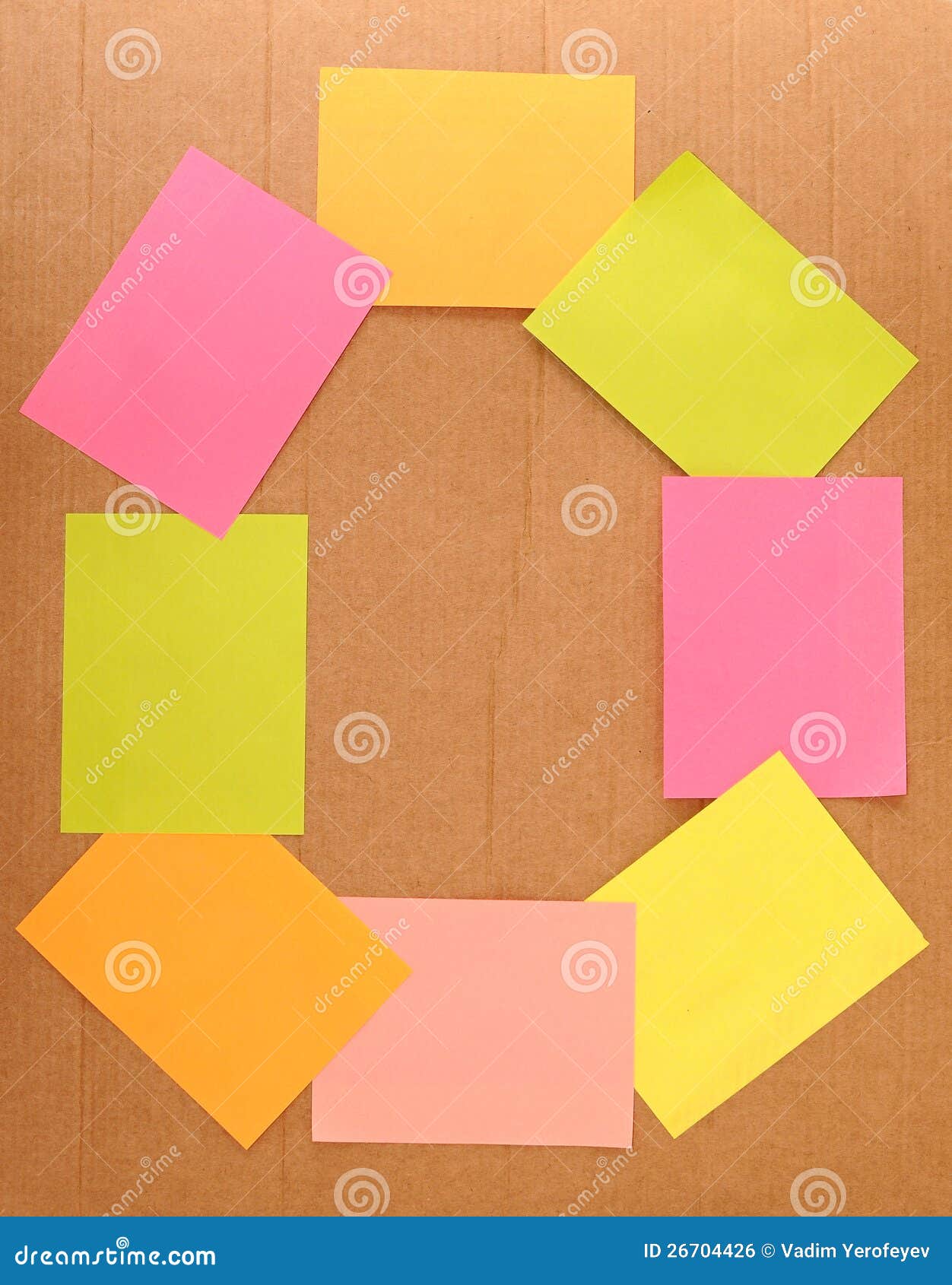 Colorful sticky note stock photo. Image of copyspace - 26704426