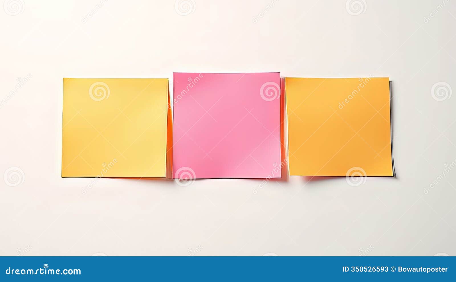 Colorful Sticky Note Mockup Blank Notes for Brainstorming Planning and ...