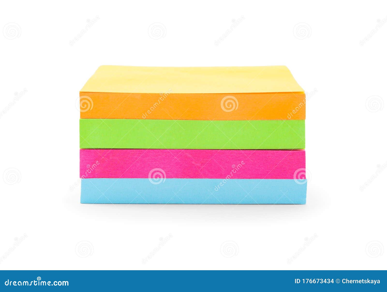 Colorful Sticky Note Paper Isolated Stock Photo - Image of memory, memo ...