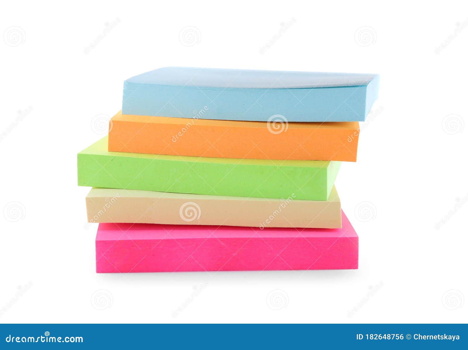 Colorful Sticky Note Paper Isolated Stock Photo - Image of memo, notes ...