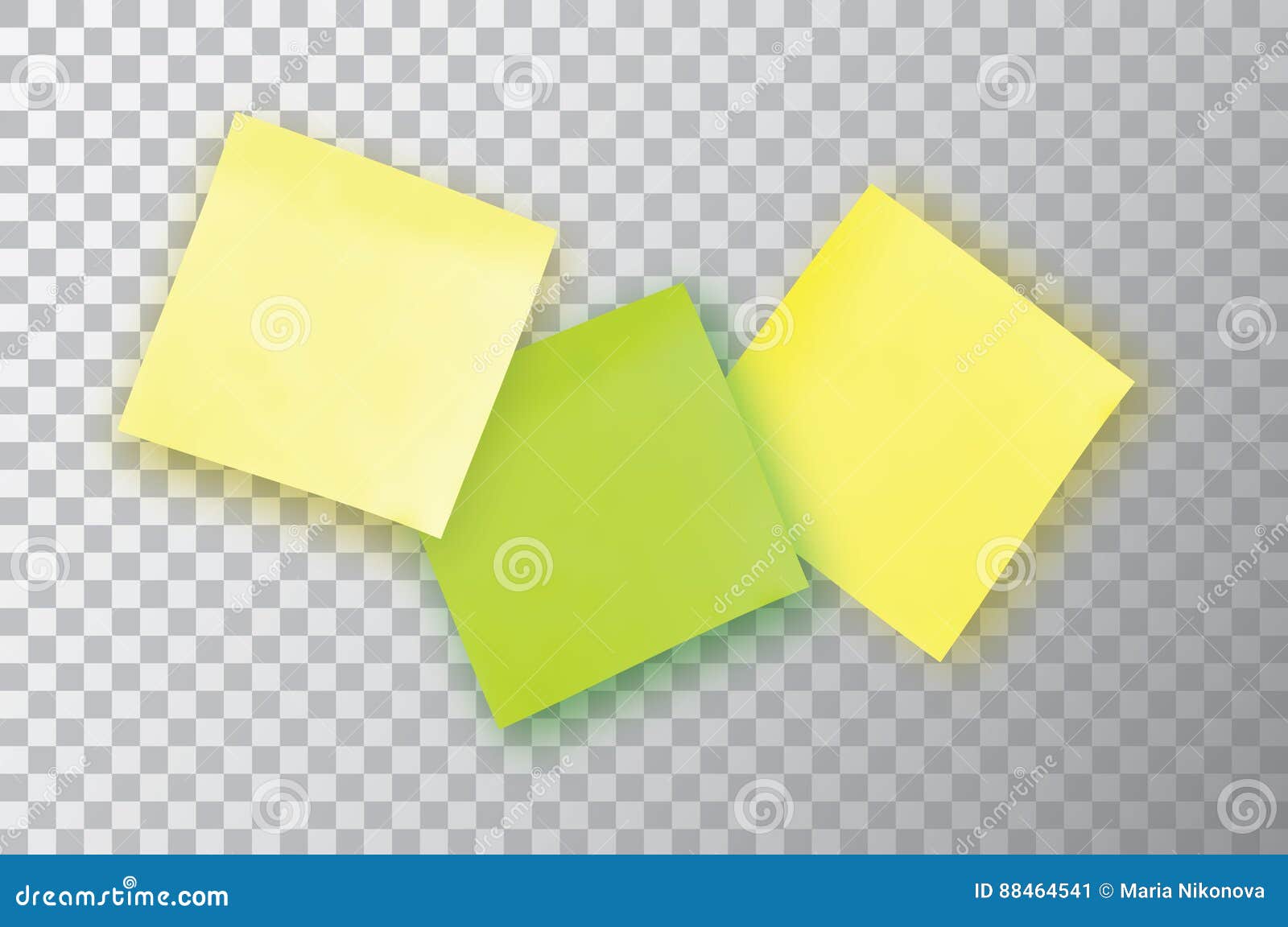 3 Colorful Sticky Note. Template for Your Projects Stock Vector ...