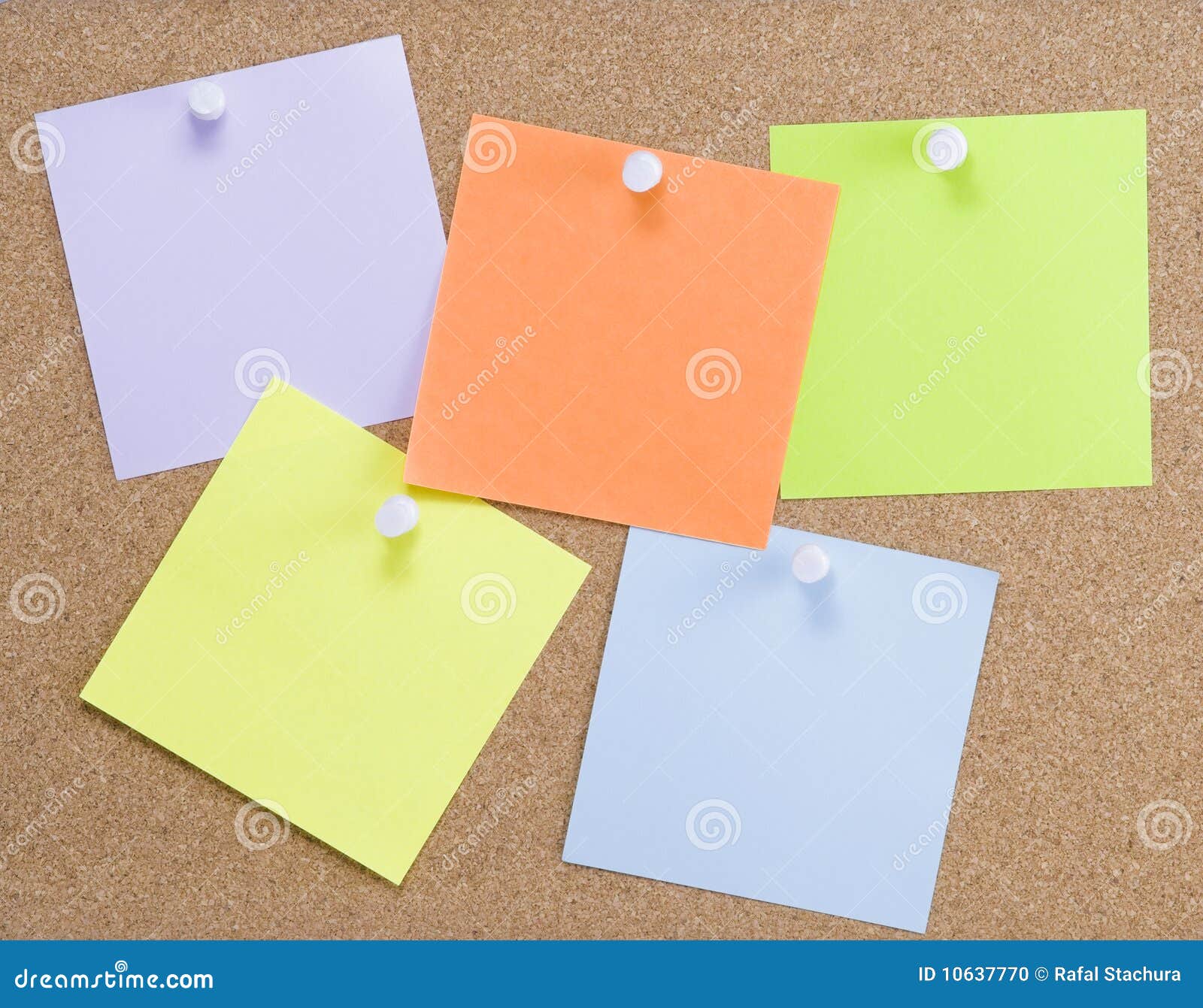 Colorful sticky notes stock photo. Image of objects, white - 10637770