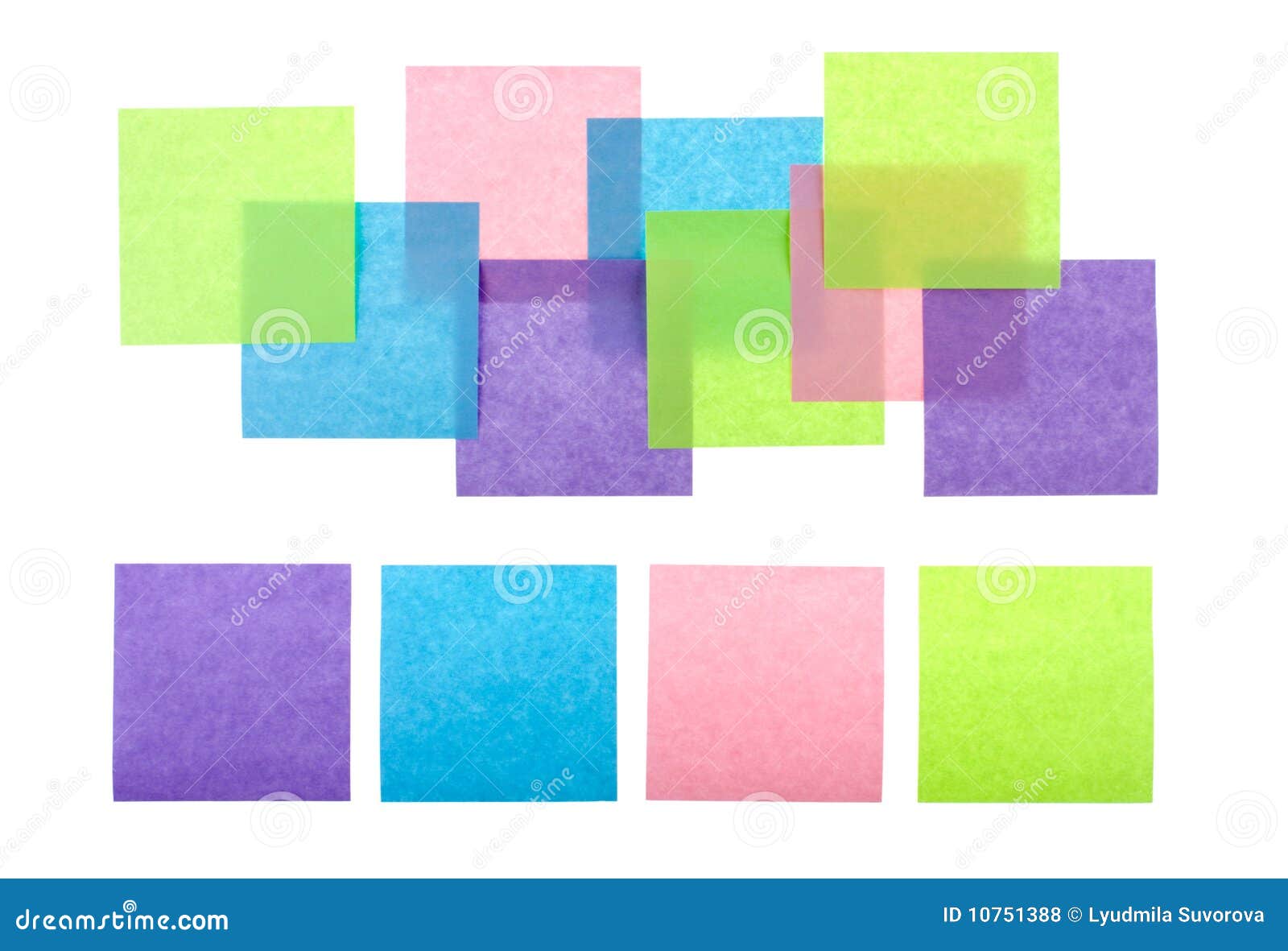 Colorful sticky notes stock photo. Image of violet, bulletin - 10751388