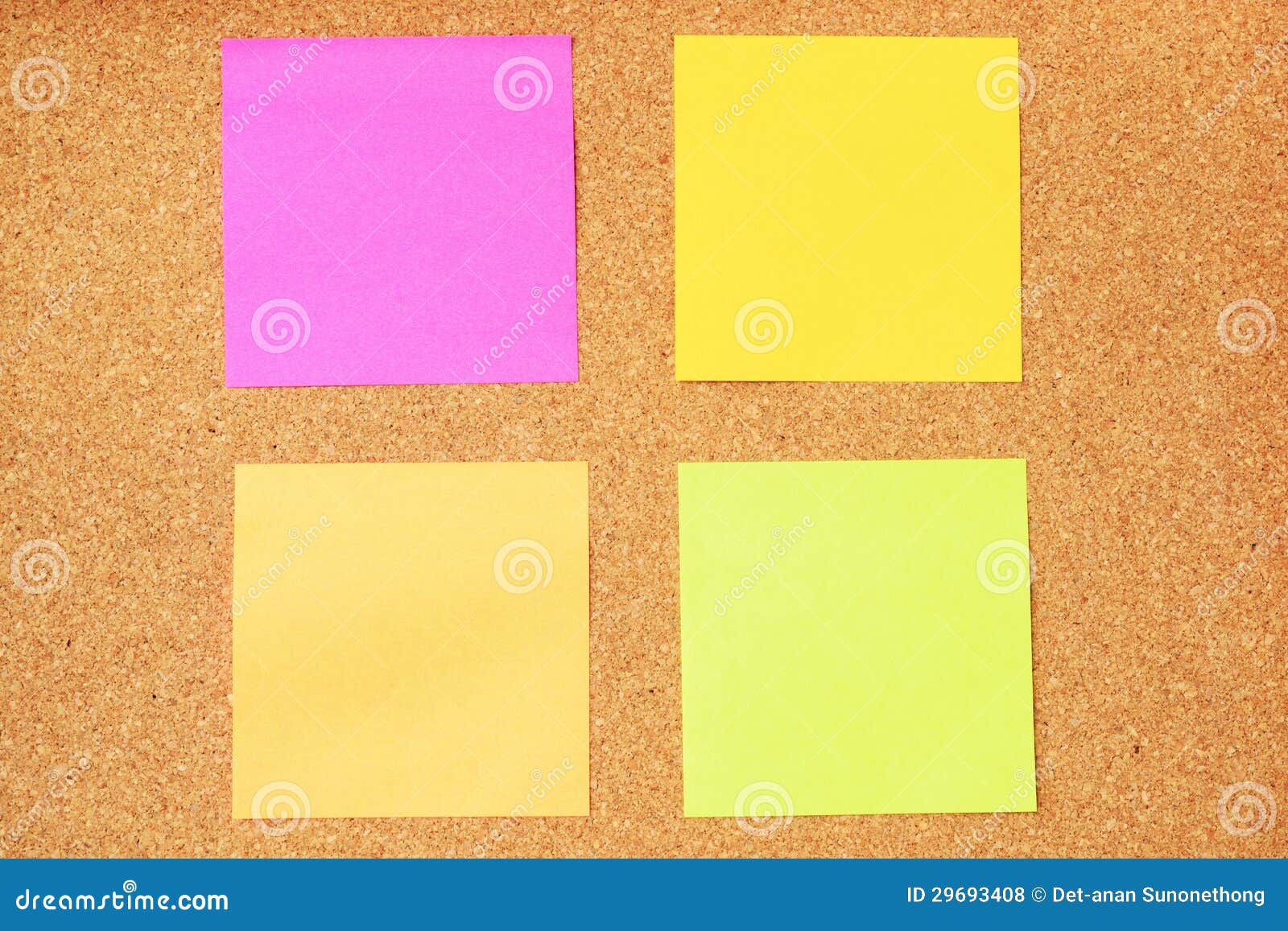 Colorful sticky notes stock photo. Image of reminder - 29693408