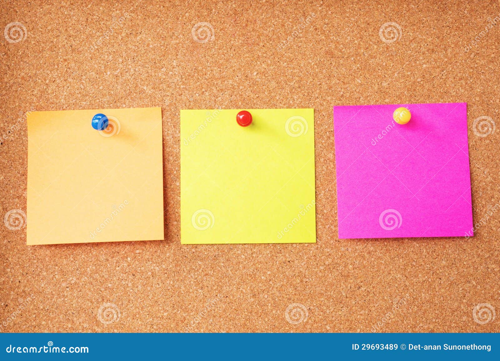Colorful sticky notes stock image. Image of board, blank - 29693489