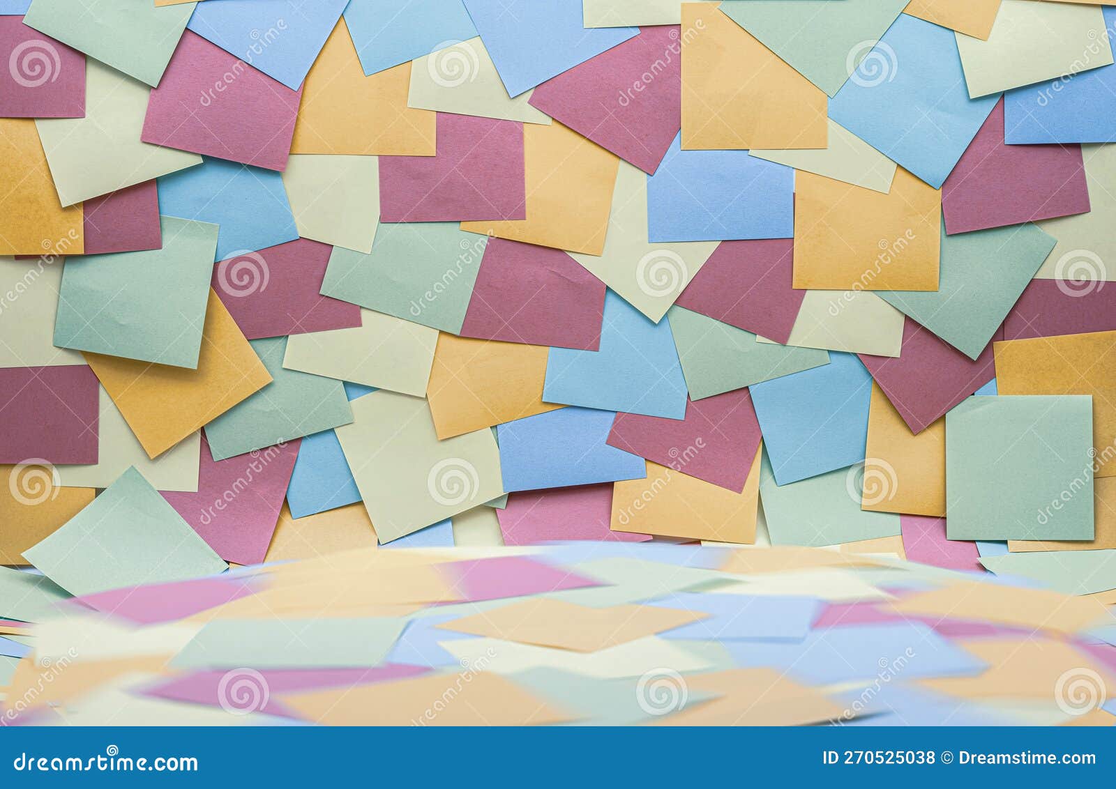 Colorful Sticky Notes on the Board. Stock Photo - Image of rotating ...