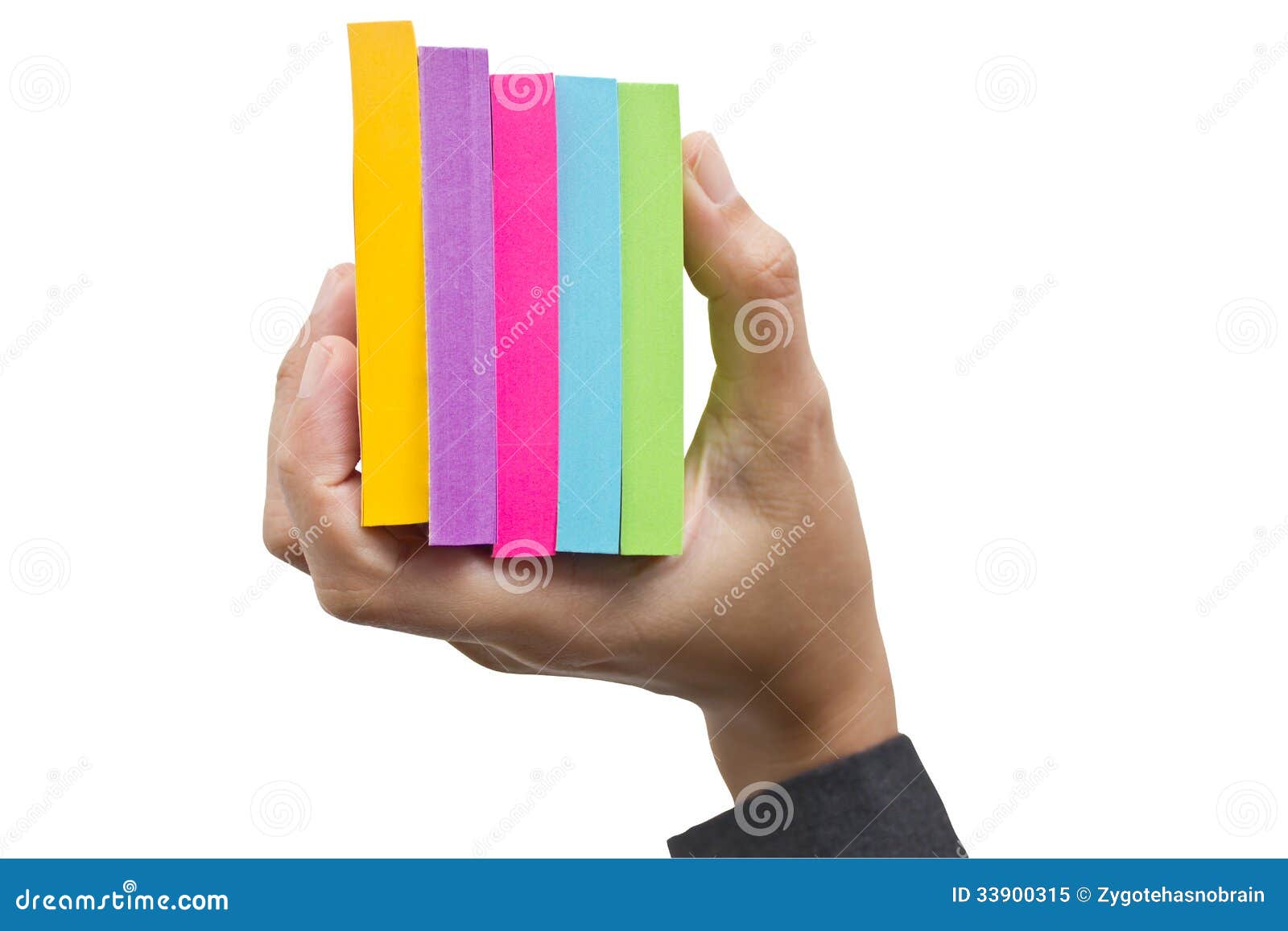 Colorful Sticky Notes in Hand. Stock Image - Image of bulletin, notes ...