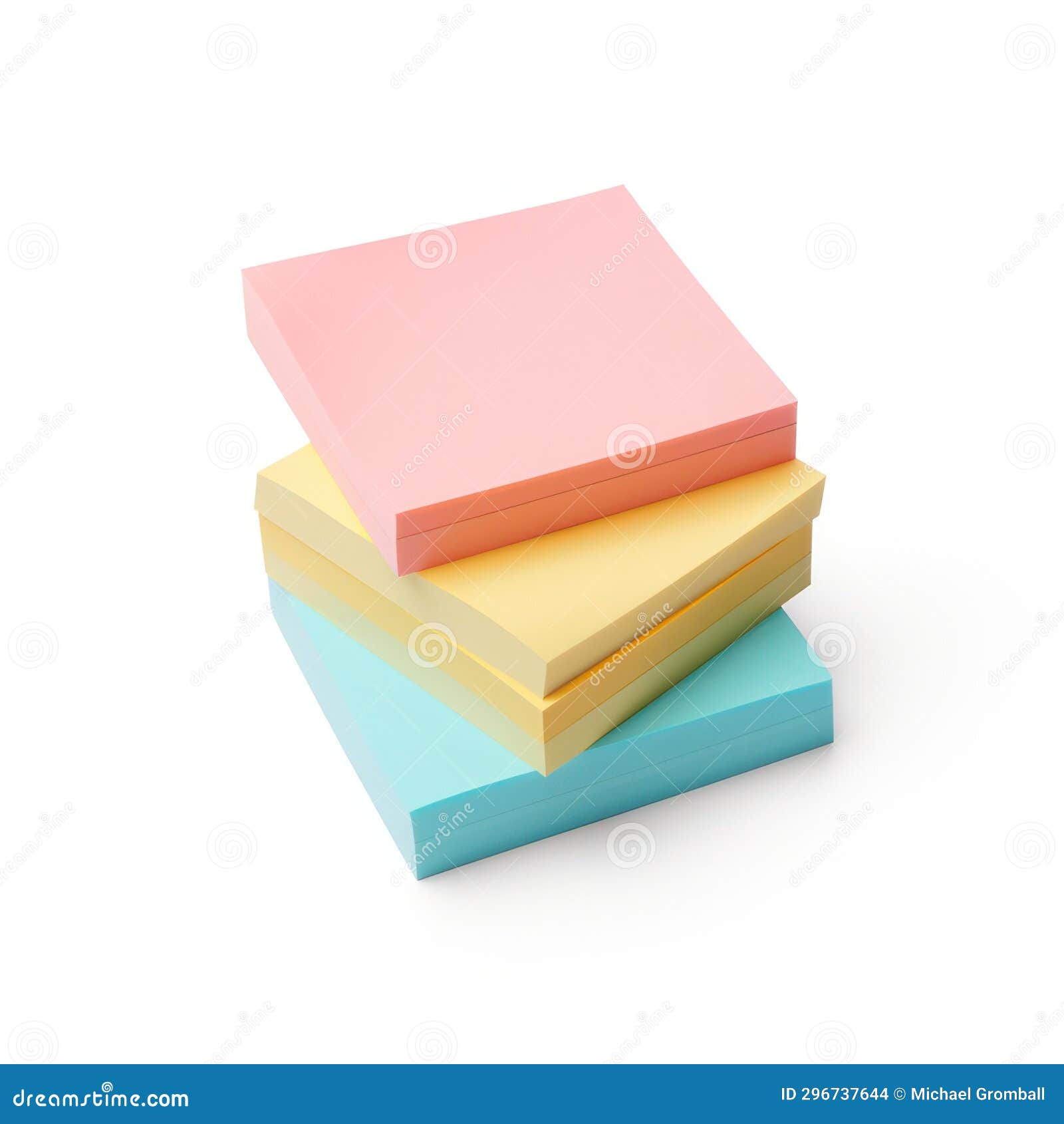 Colorful Sticky Notes Isolated on White Created with Generative AI ...