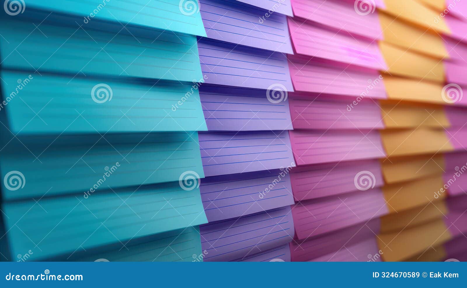 Colorful Sticky Notes on Lined Paper Reliable Files, Fun Practical for ...
