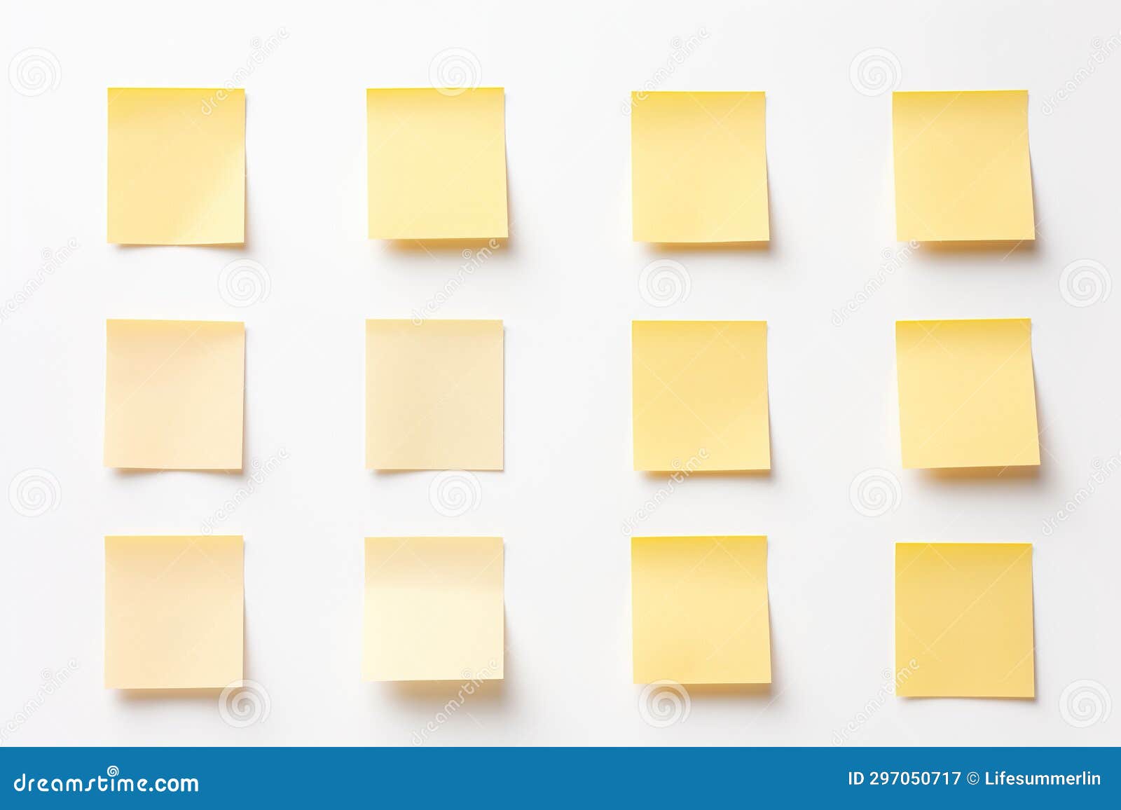 Colorful Sticky Notes: Organized Creativity Stock Illustration ...