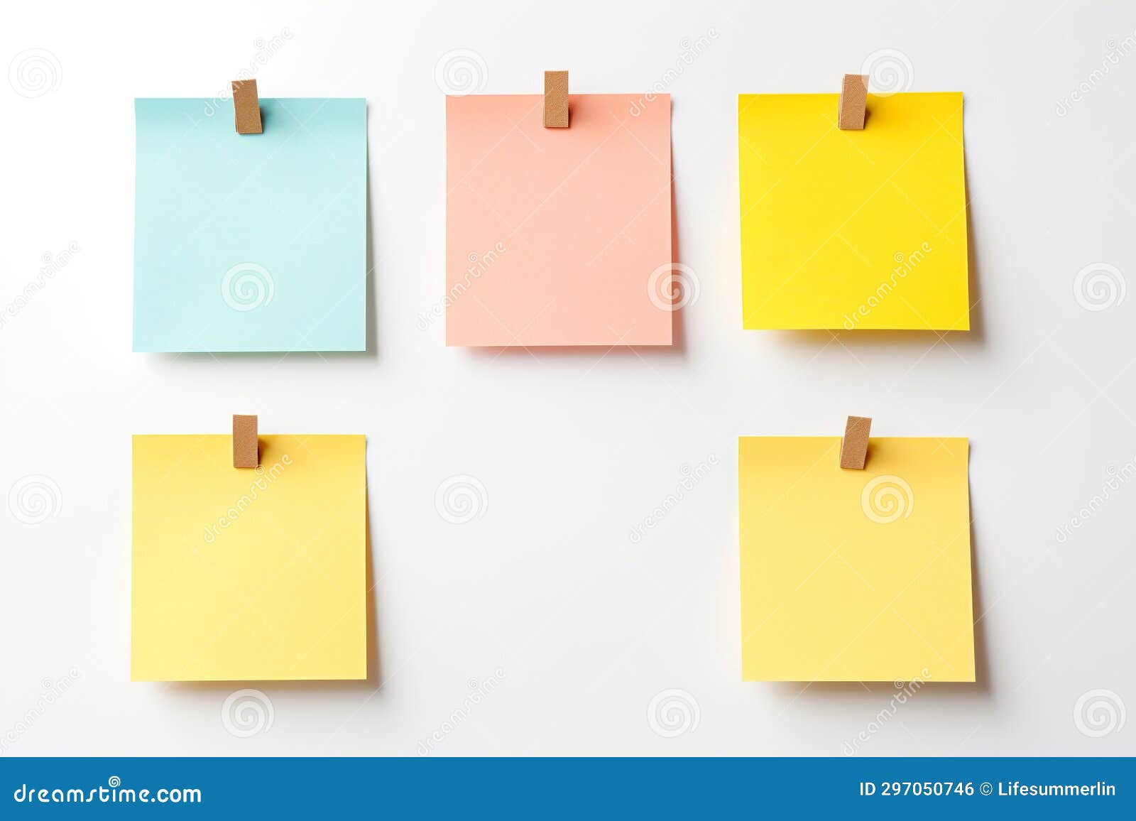 Colorful Sticky Notes: Organized Creativity Stock Illustration ...