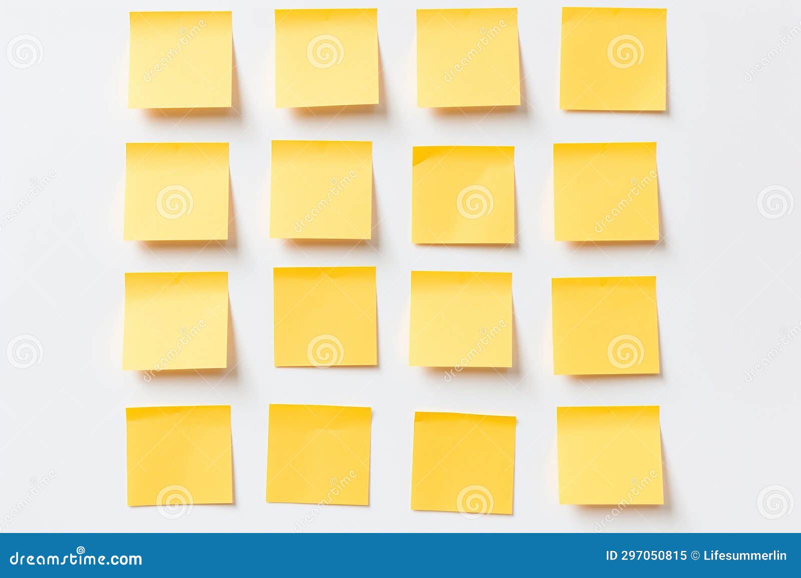 Colorful Sticky Notes: Organized Creativity Stock Illustration ...