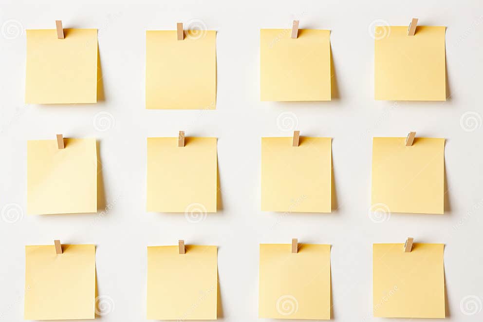 Colorful Sticky Notes: Organized Creativity Stock Photo - Image of ...