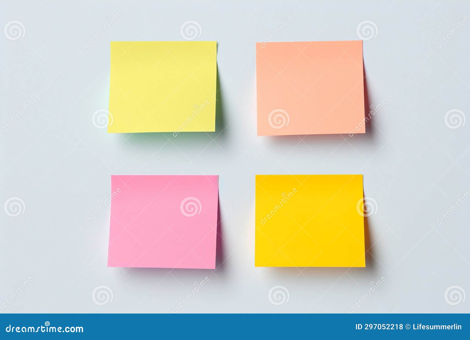 Colorful Sticky Notes: Organized Creativity Stock Photo - Image of ...