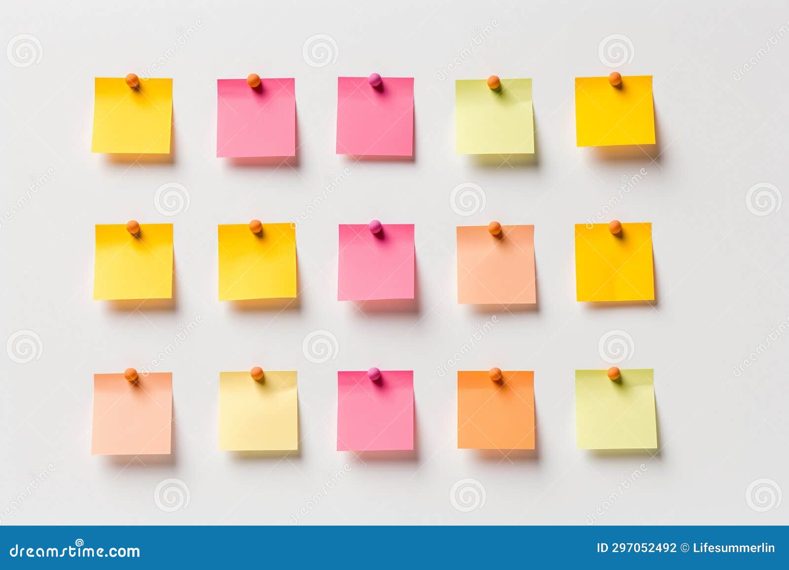 Colorful Sticky Notes: Organized Creativity Stock Photo - Image of ...