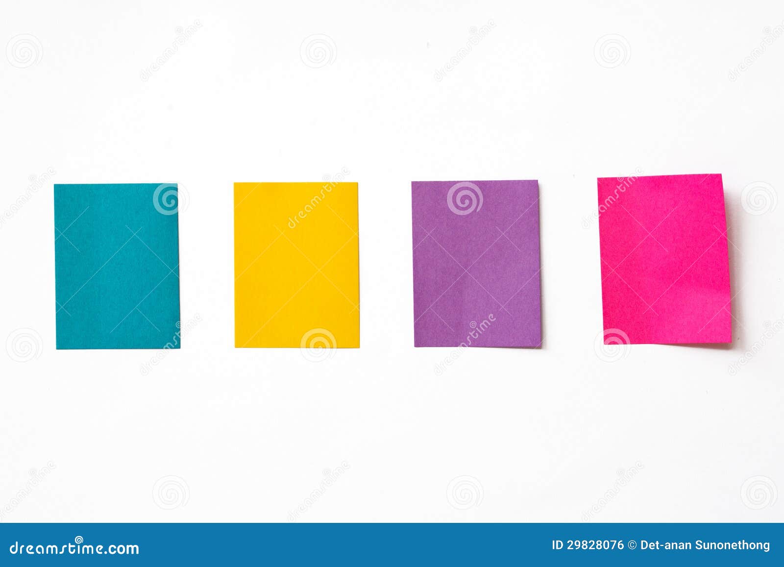 Colorful sticky notes stock photo. Image of clipboard - 29828076