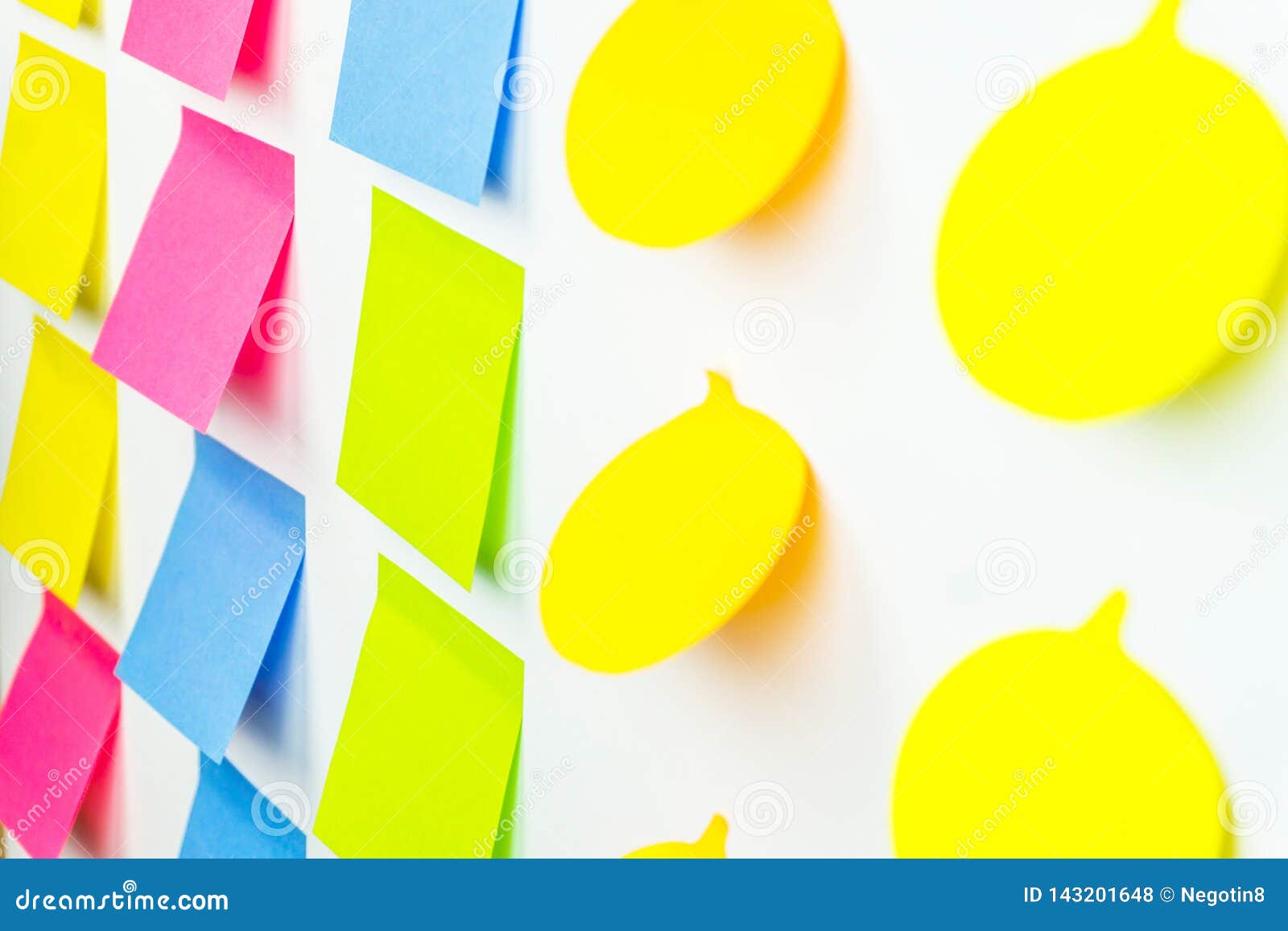Colorful Sticky Post it Notes Stock Photo - Image of note, handwriting ...