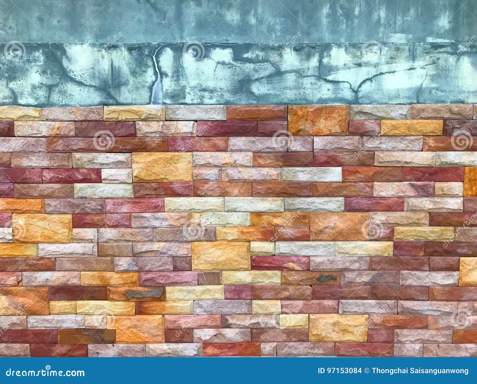 Colorful stone wall stock photo. Image of facade, concrete - 97153084