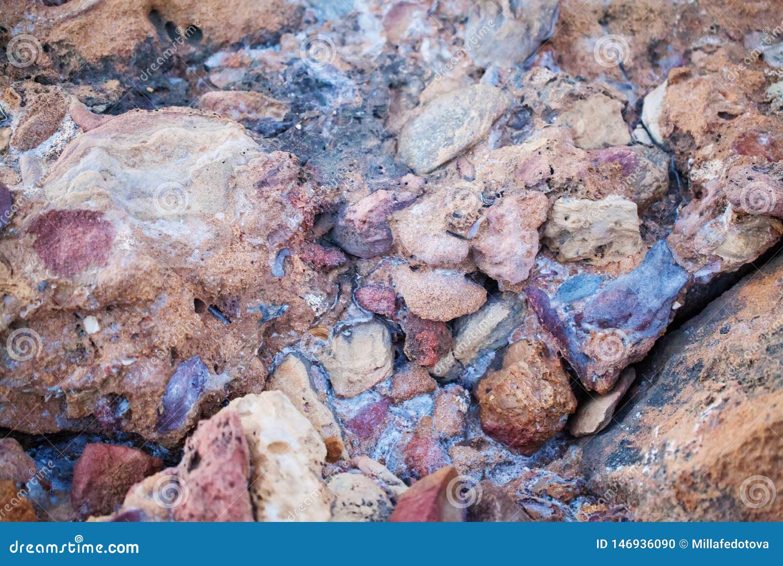 Colorful Stones Background. Abstract Stone Texture Stock Photo - Image ...
