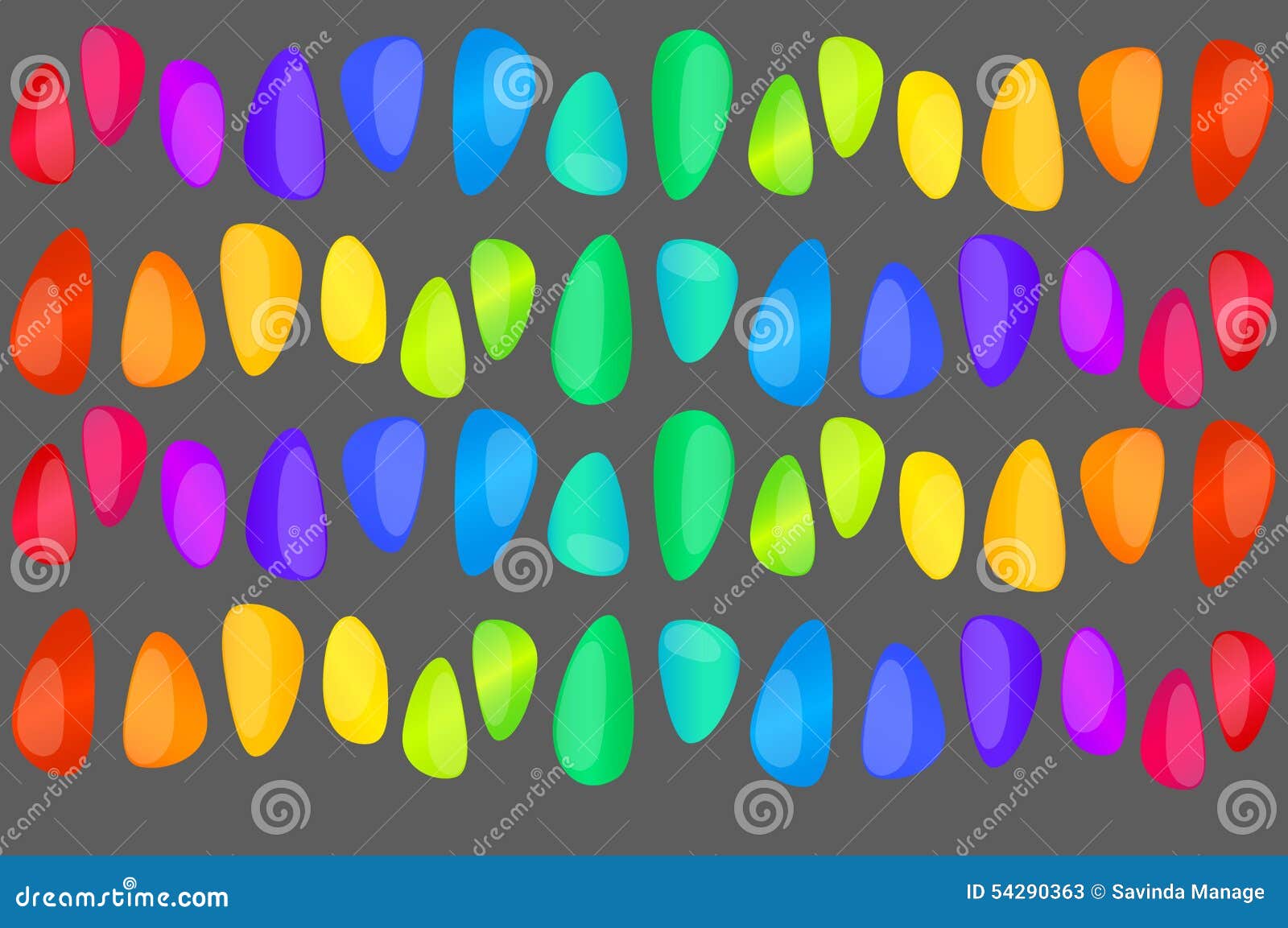 Colorful Stones stock illustration. Illustration of background - 54290363