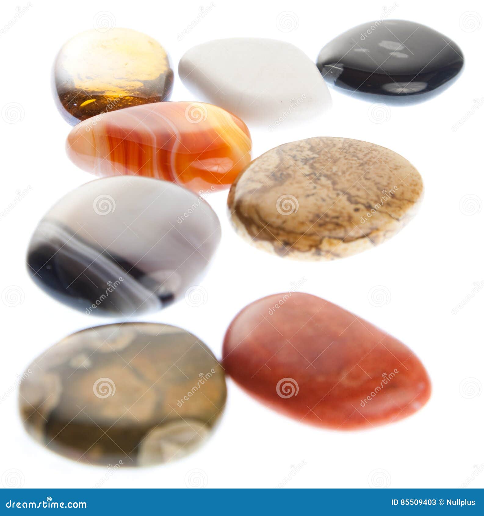 Colorful Stones Collection stock image. Image of white - 85509403