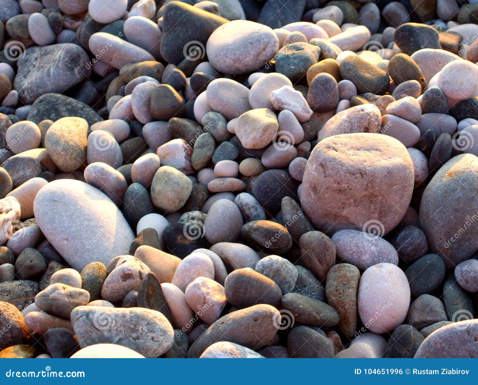 Colorful Stones Illuminated by the Sun Stock Photo - Image of color ...