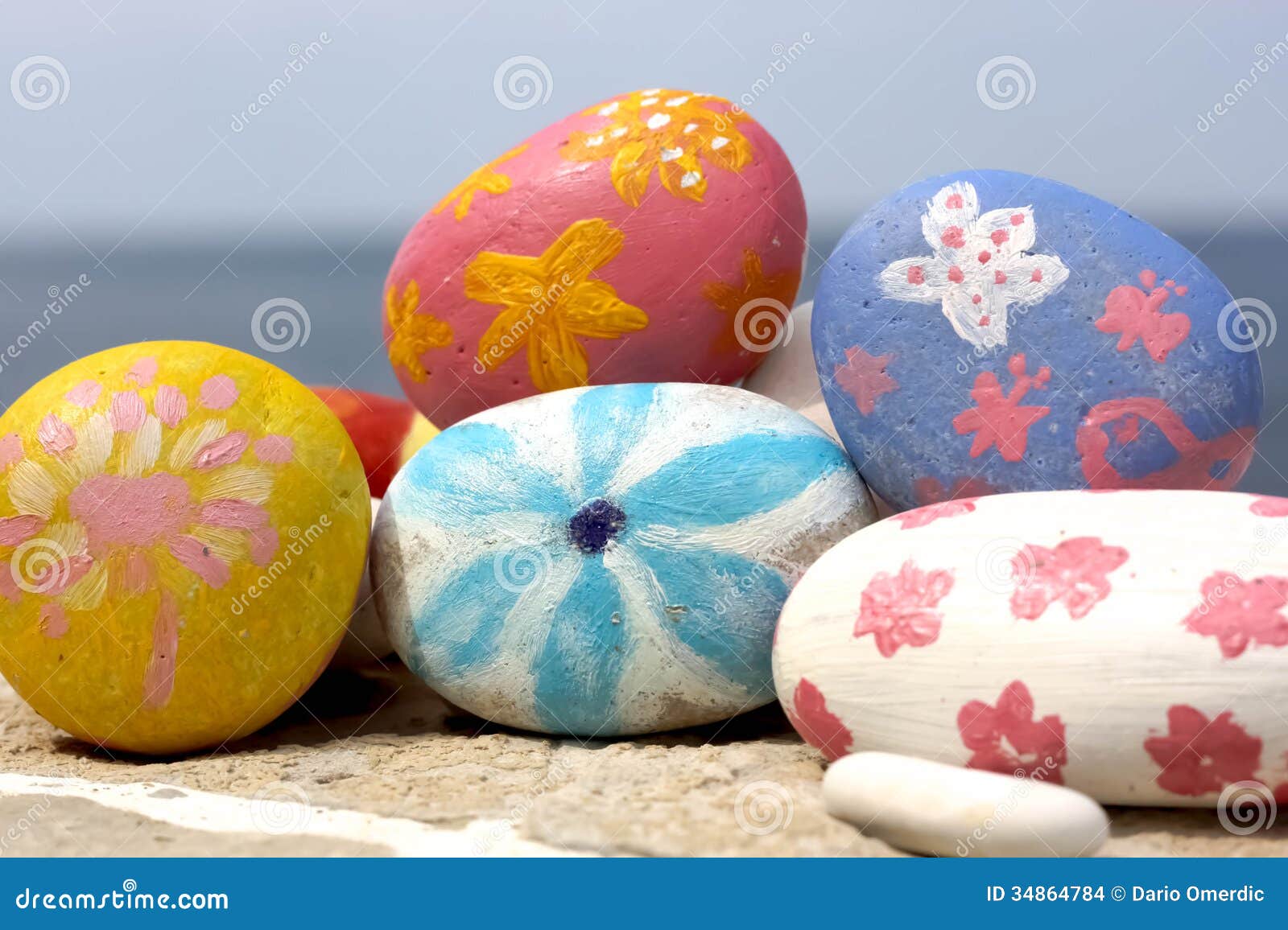 Colorful Stones stock photo. Image of flower, decorative - 34864784