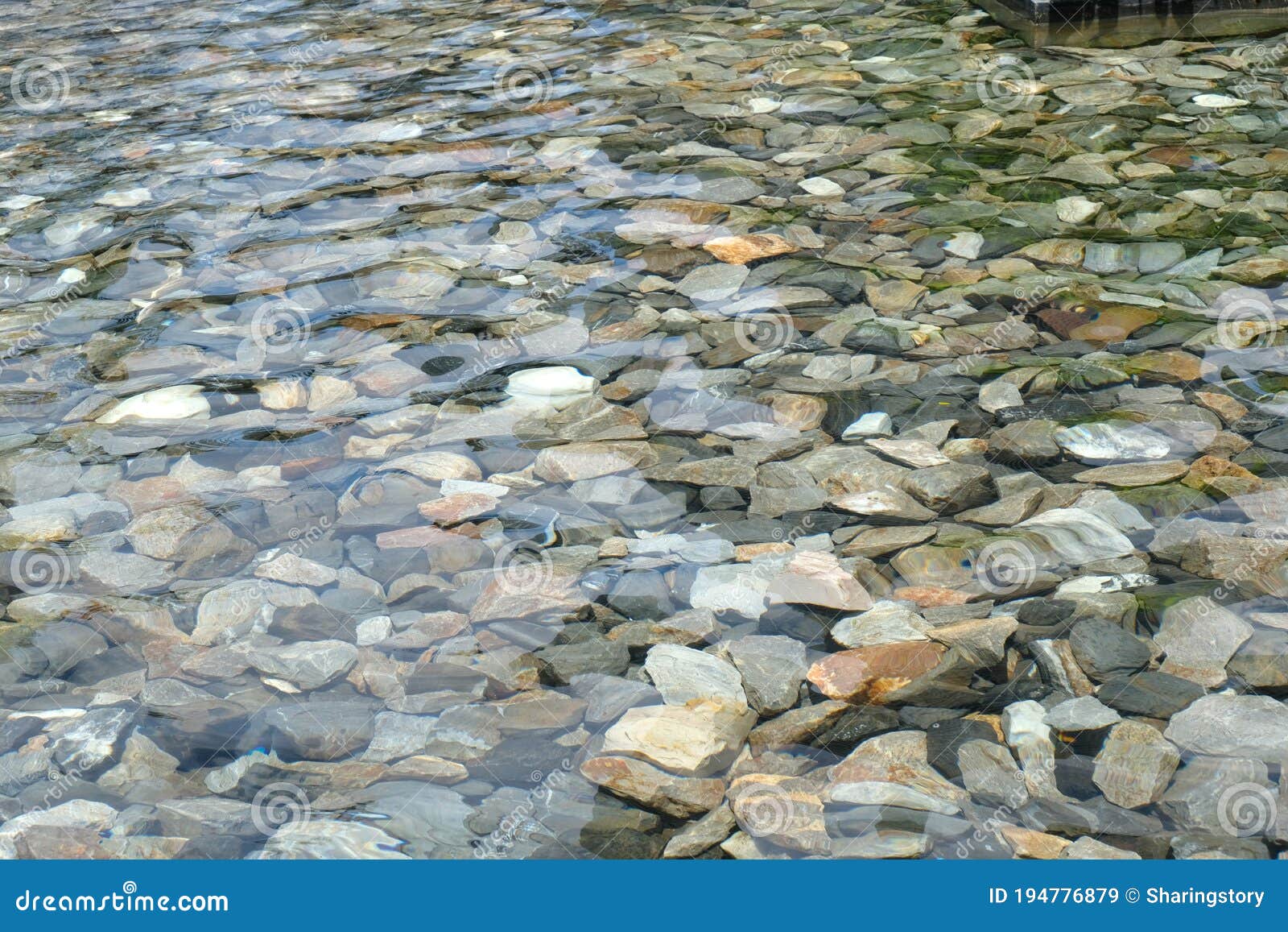 Colorful Stones in the River Stock Image - Image of light, stones ...