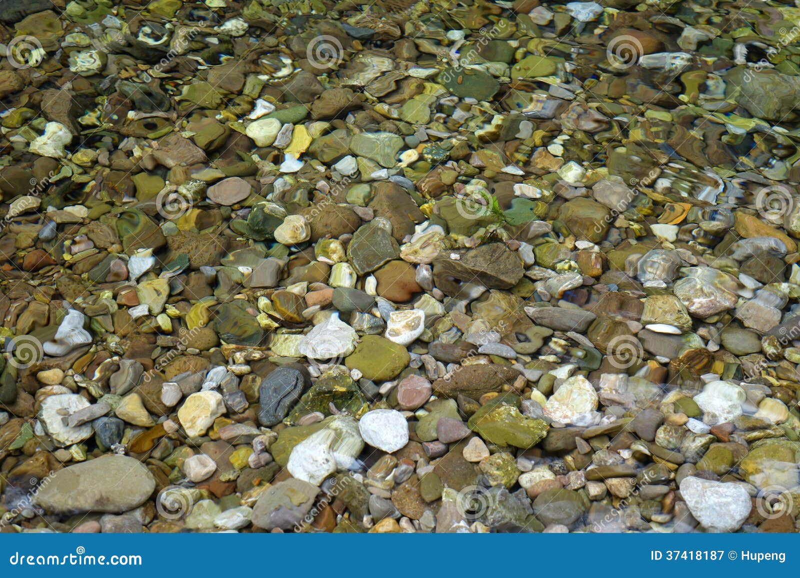 Colorful Stones in the Water. Stock Image - Image of backgrounds, clear ...