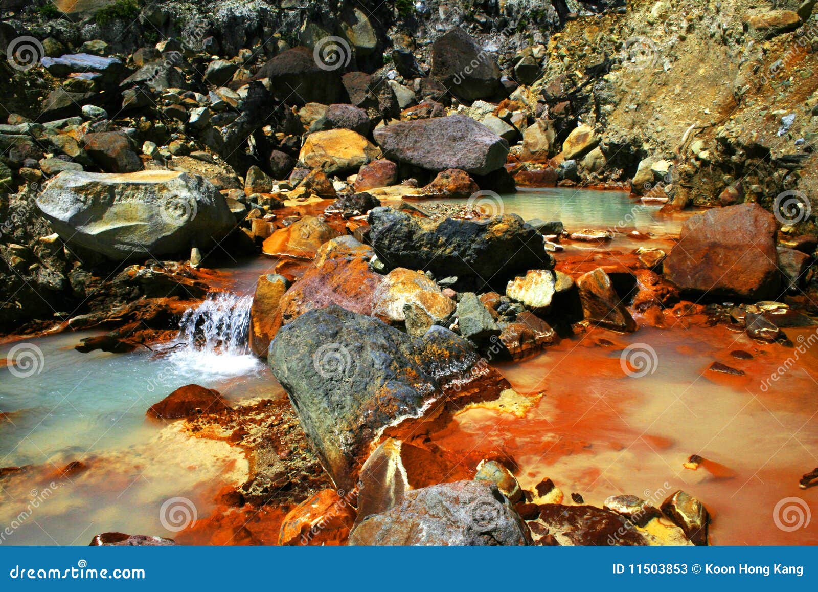 Colorful stony stream stock image. Image of clear, river - 11503853