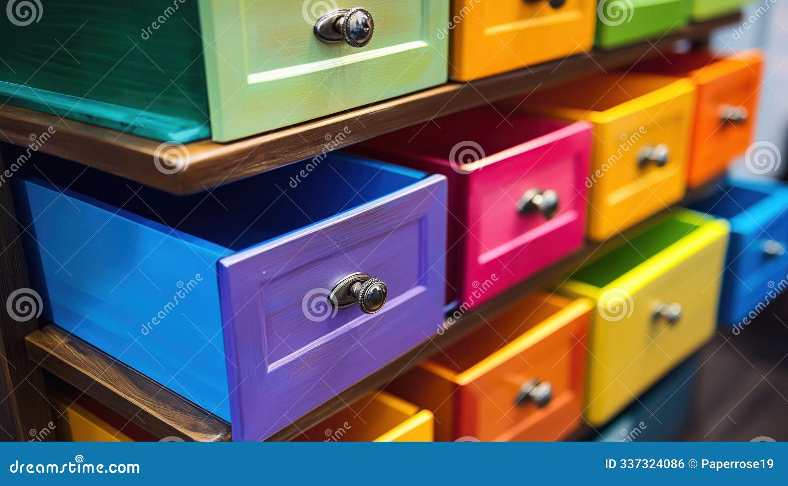 Colorful Storage Drawers with a Vibrant Design and Modern Aesthetic ...