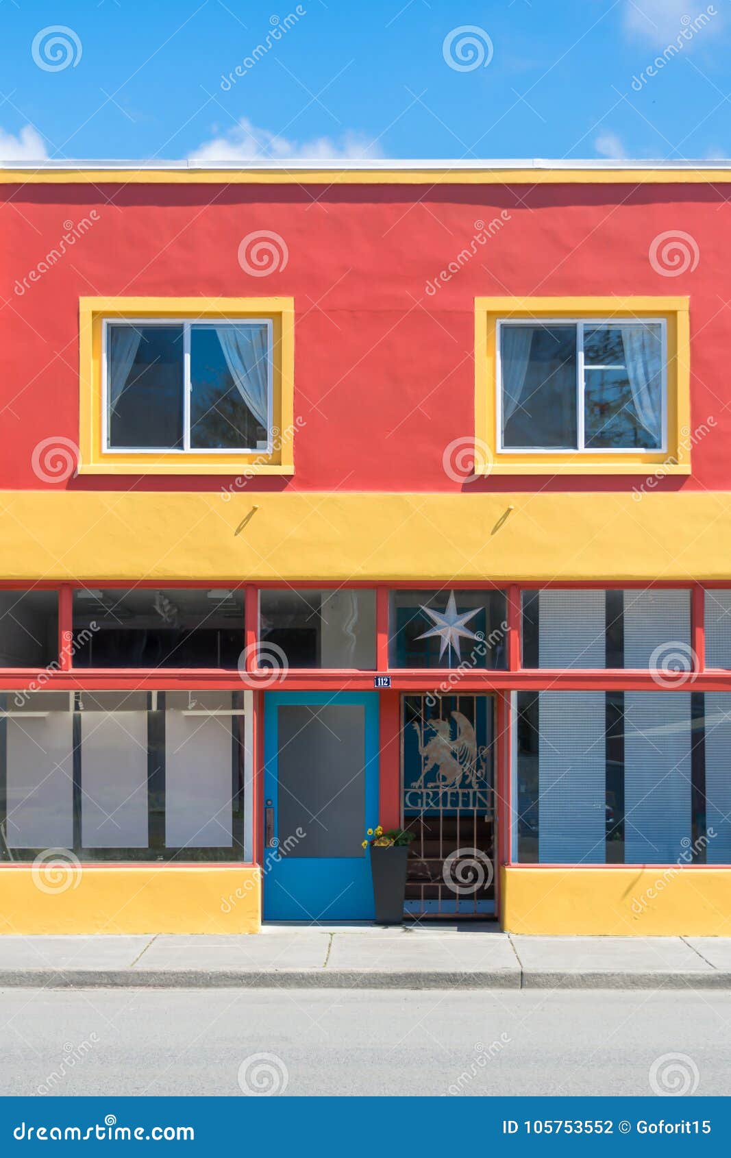 Colorful Store front editorial photography. Image of design - 105753552