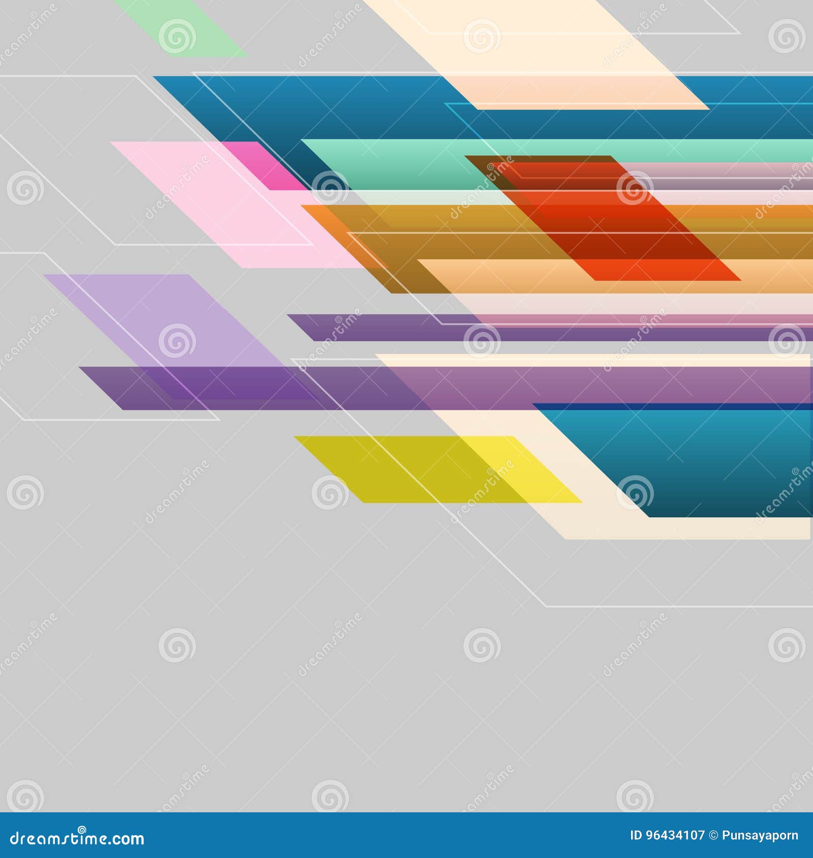 Colorful Straight Lines Abstract Background Stock Vector - Illustration ...
