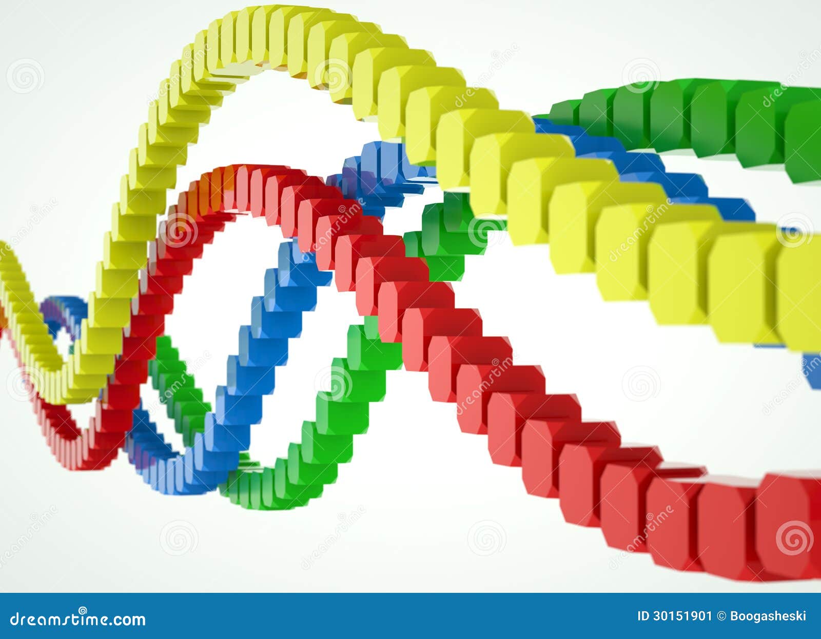 Colored lines of blocks stock illustration. Illustration of yellow ...