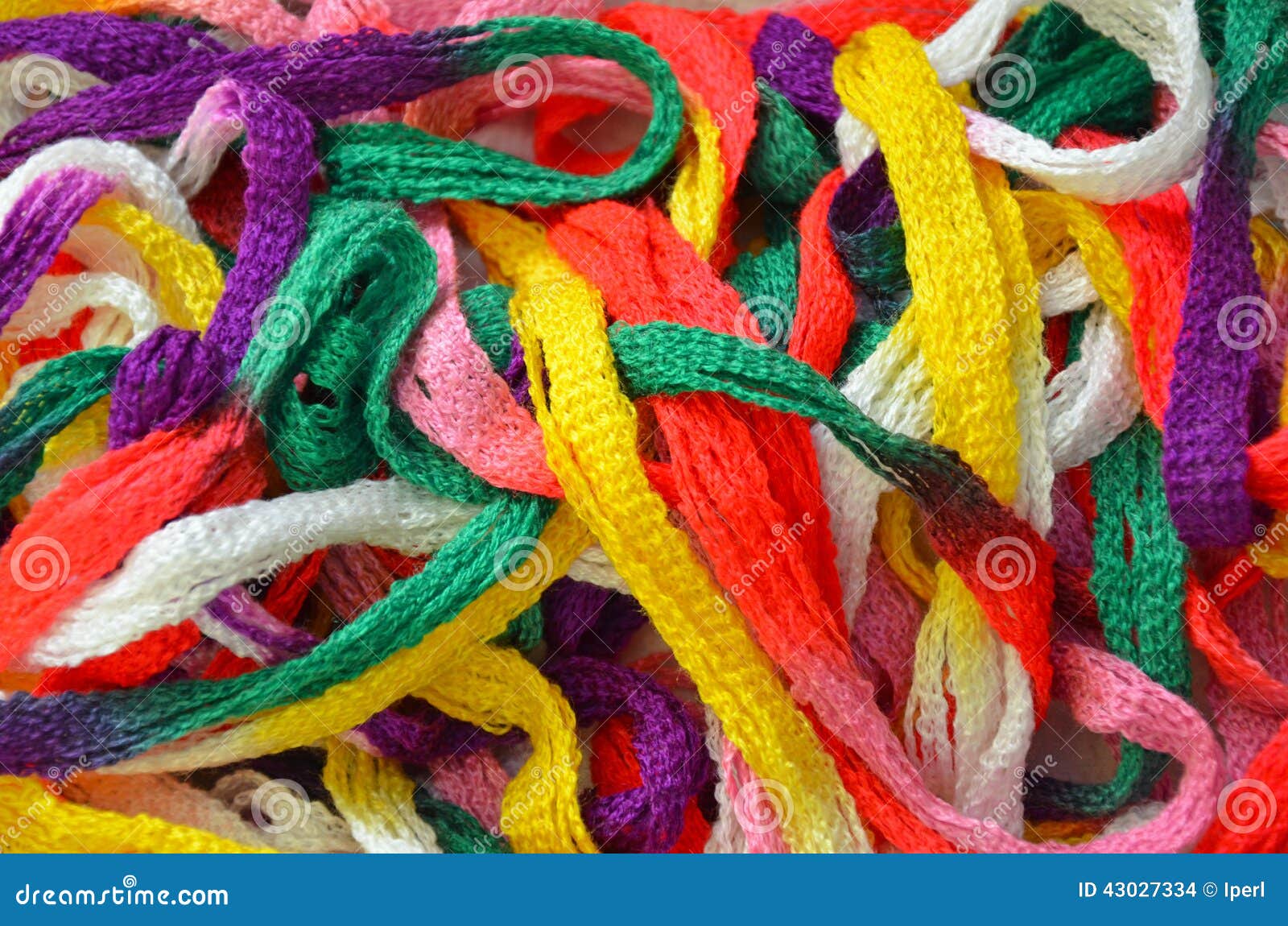 Colorful strands of yarn stock photo. Image of fabric - 43027334