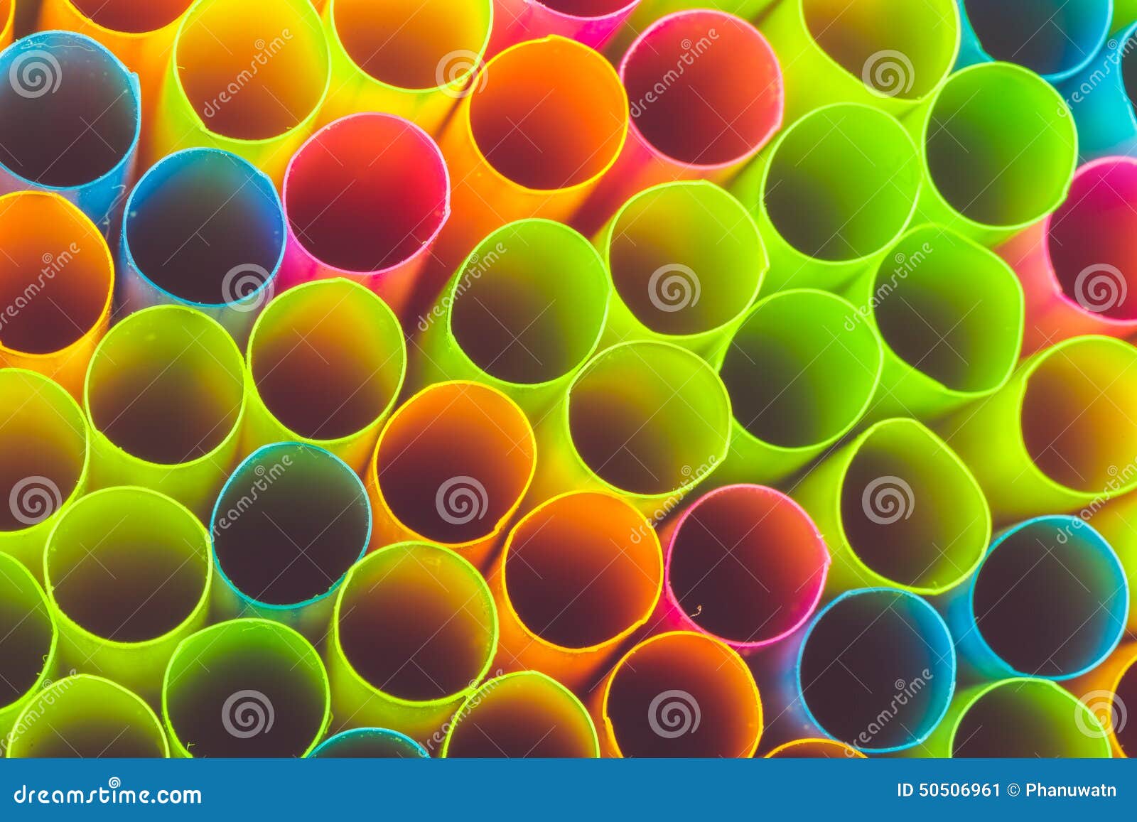 Colorful Straw for Background Stock Image - Image of circle, colour ...