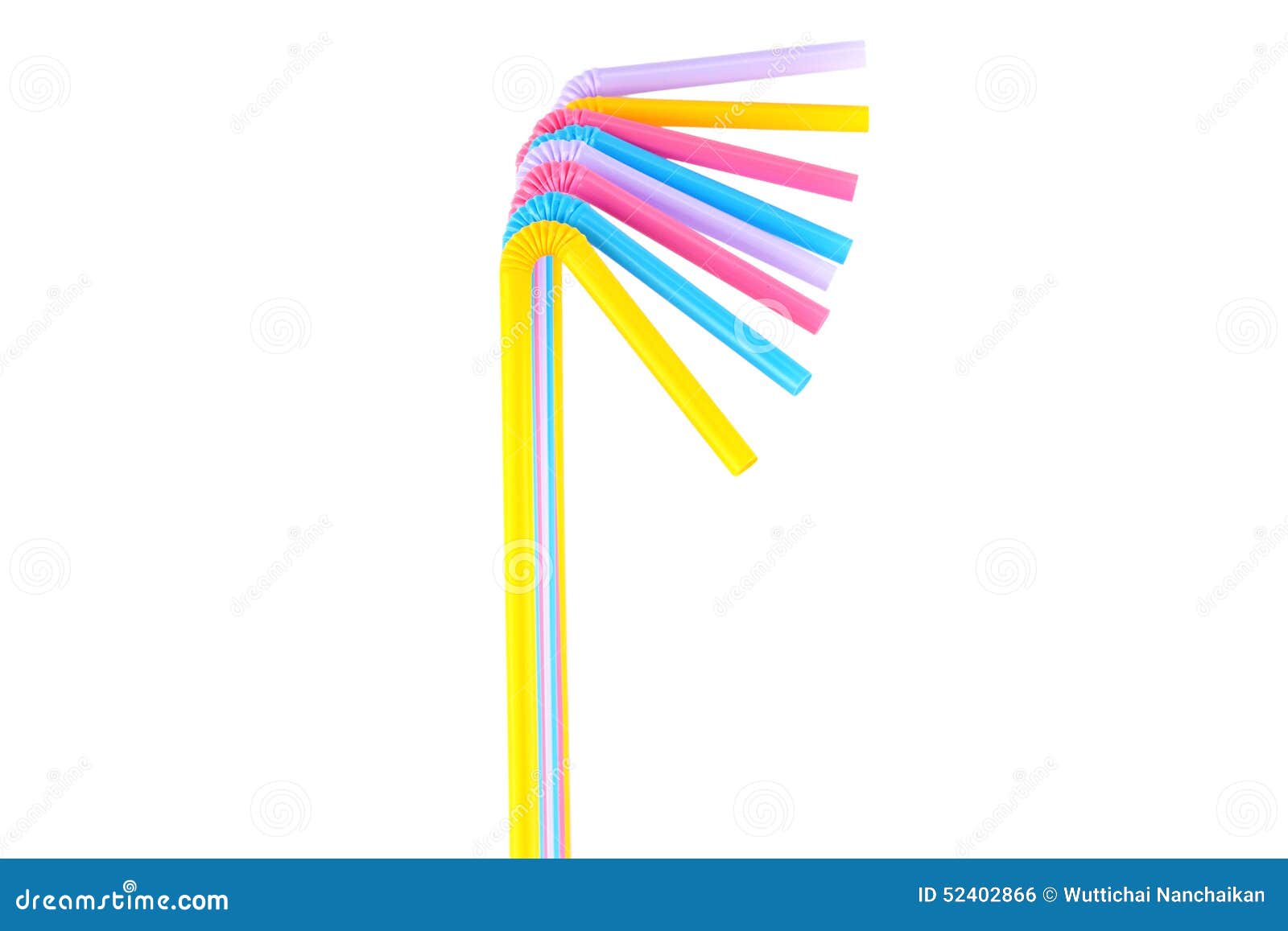 Colorful straw stock photo. Image of design, cocktail - 52402866