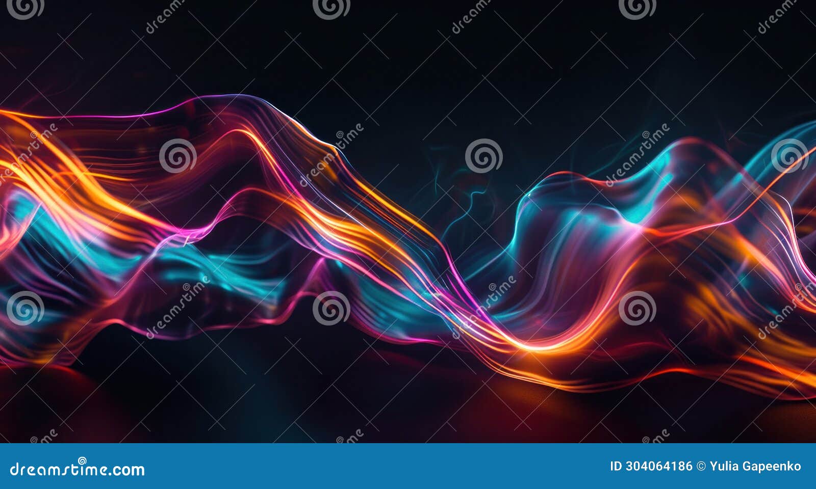 Colorful Streaks of Light are Shown in the Dark Stock Photo - Image of ...