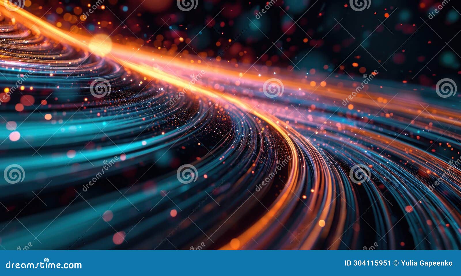 Colorful Streaks of Light are Shown in the Dark Stock Image - Image of ...