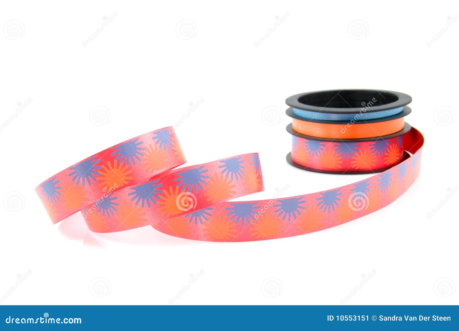 Colorful streamer stock image. Image of roller, role - 10553151