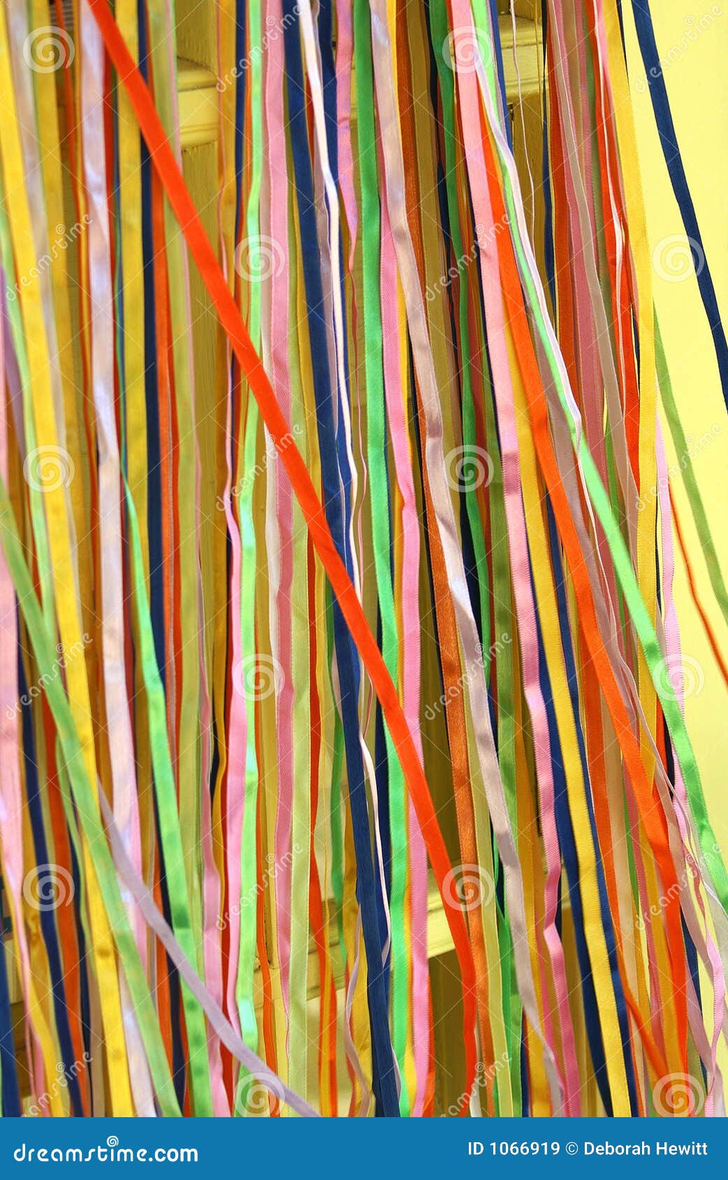 Colorful streamers stock image. Image of hang, rainbow - 1066919