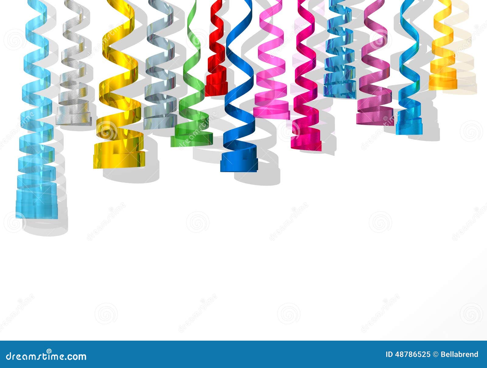 Colorful Streamers Carnival Stock Illustration - Illustration of fool ...