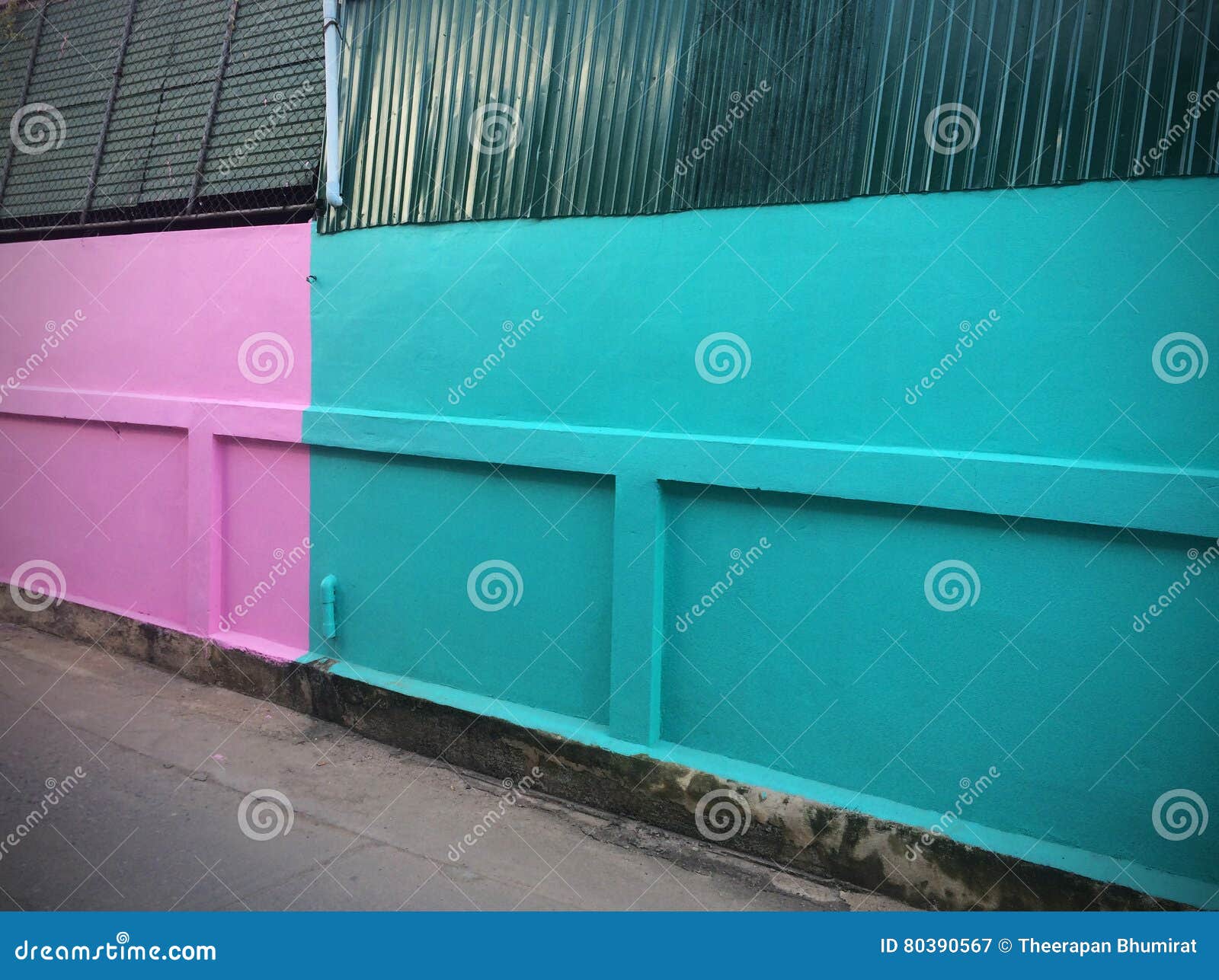 Colorful Street Wall Background Stock Image - Image of design, paint ...